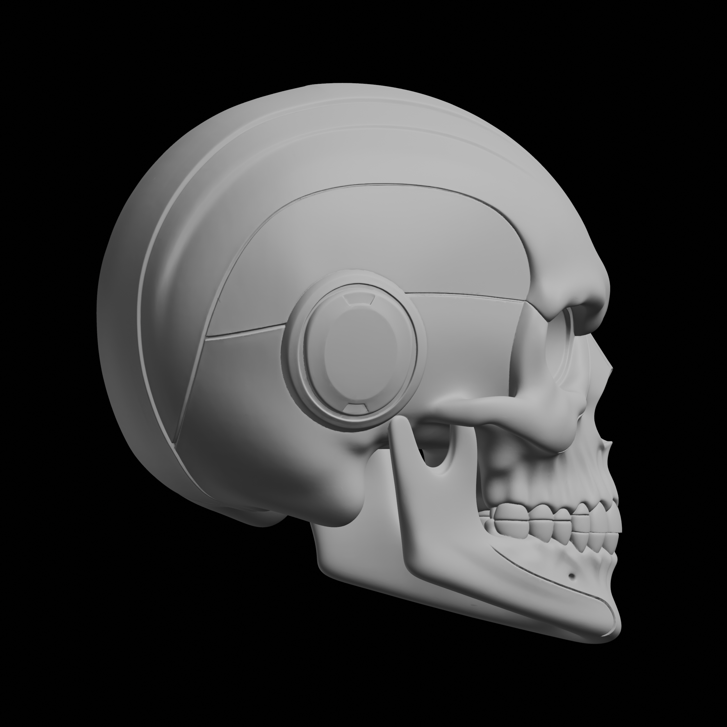 💀 Cyber Skull Bust・ 3D File for 3D printing・Cults