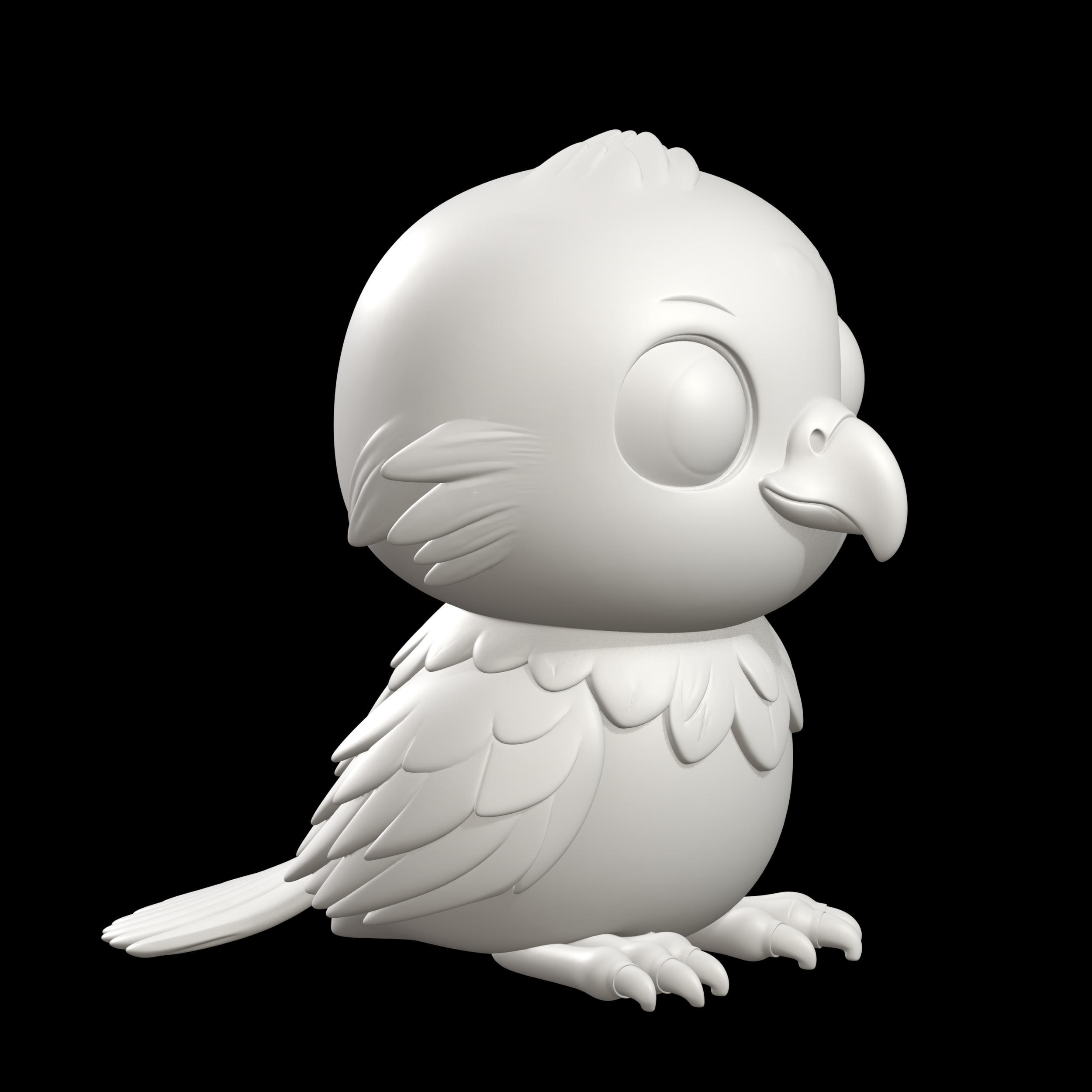 🦅 Cute Chibi Eagle・ 3D File for 3D printing・Cults