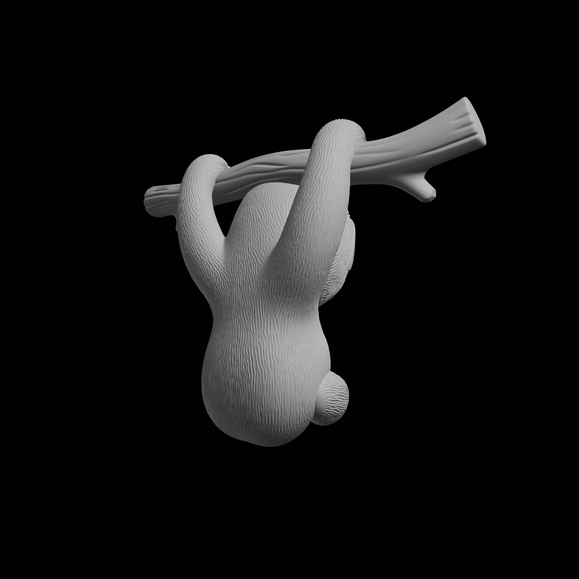 🦥 Cute Sloth On Branch・ 3D File for 3D printing・Cults