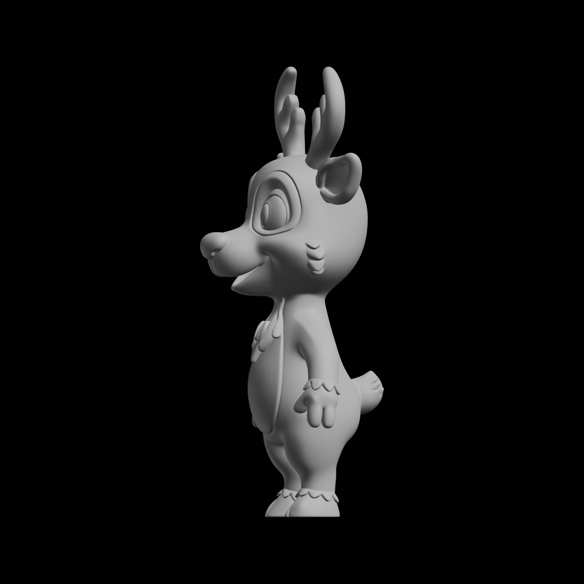 🎄 Buddy Reindeer Cartoon Character 3D Print Model・ 3D File for 3D ...