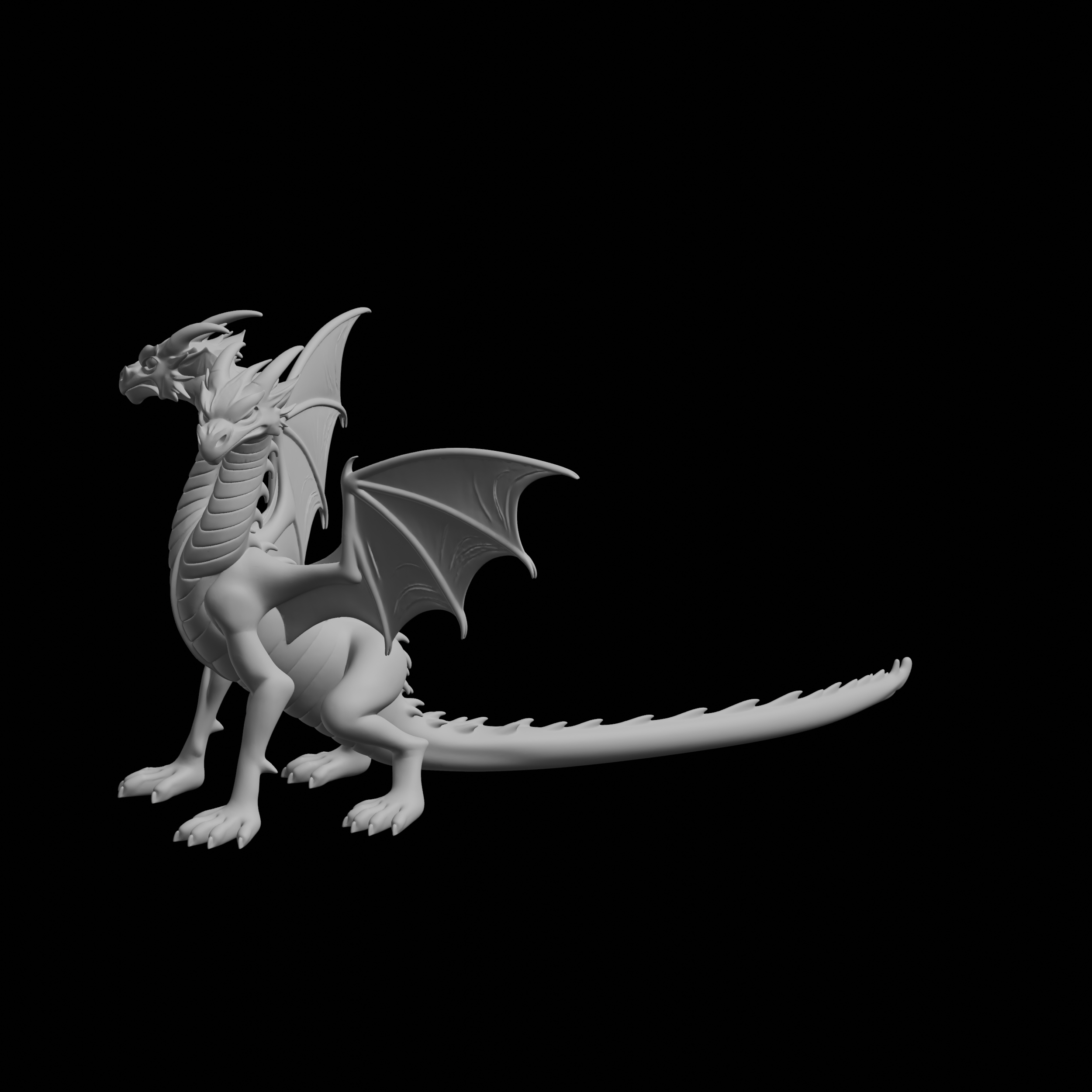 🐉 Two-Headed Dragon・ 3D File for 3D printing・Cults