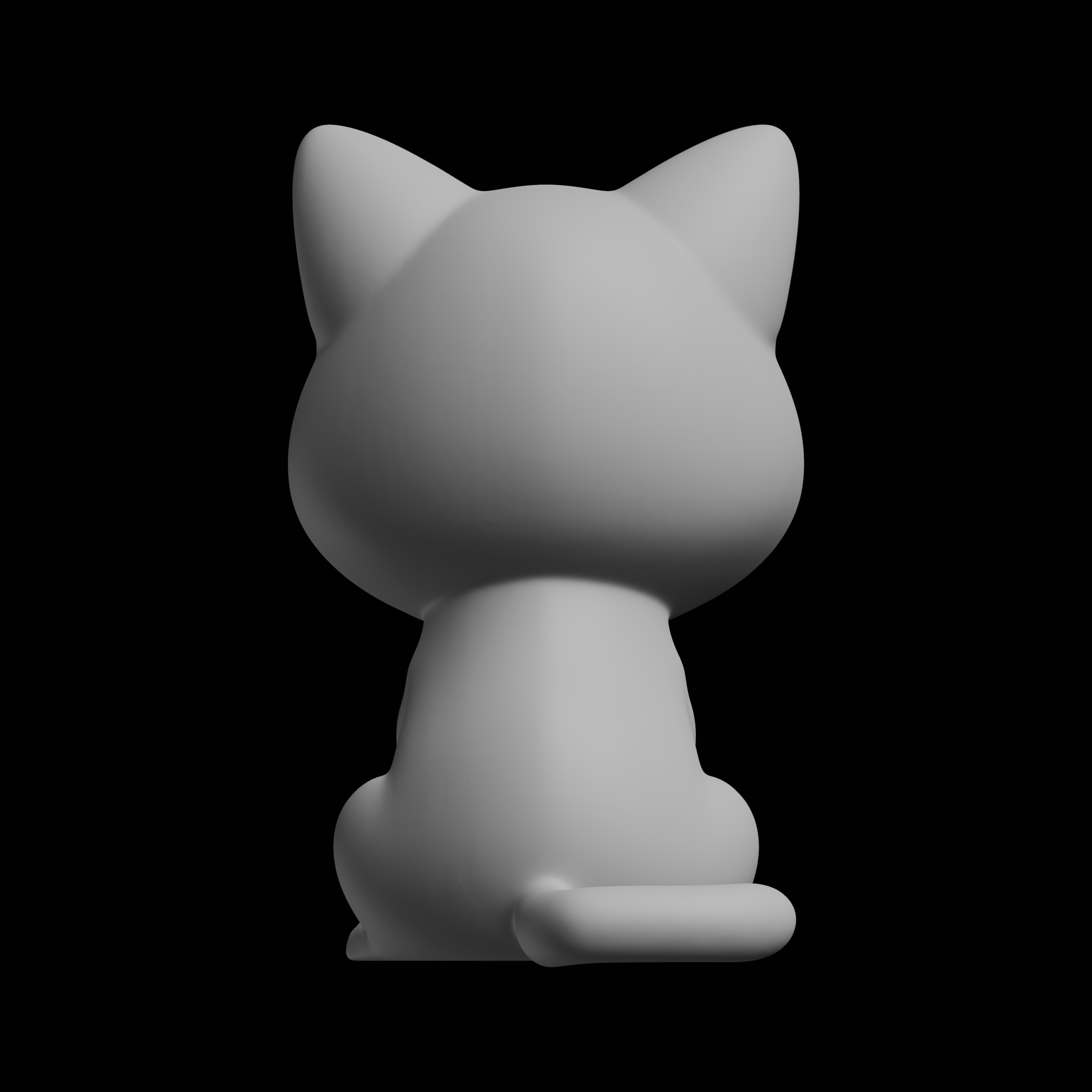 🐱 Cute Cat Statue 3D Print Model Animal Figure・ 3D File for 3D printing ...