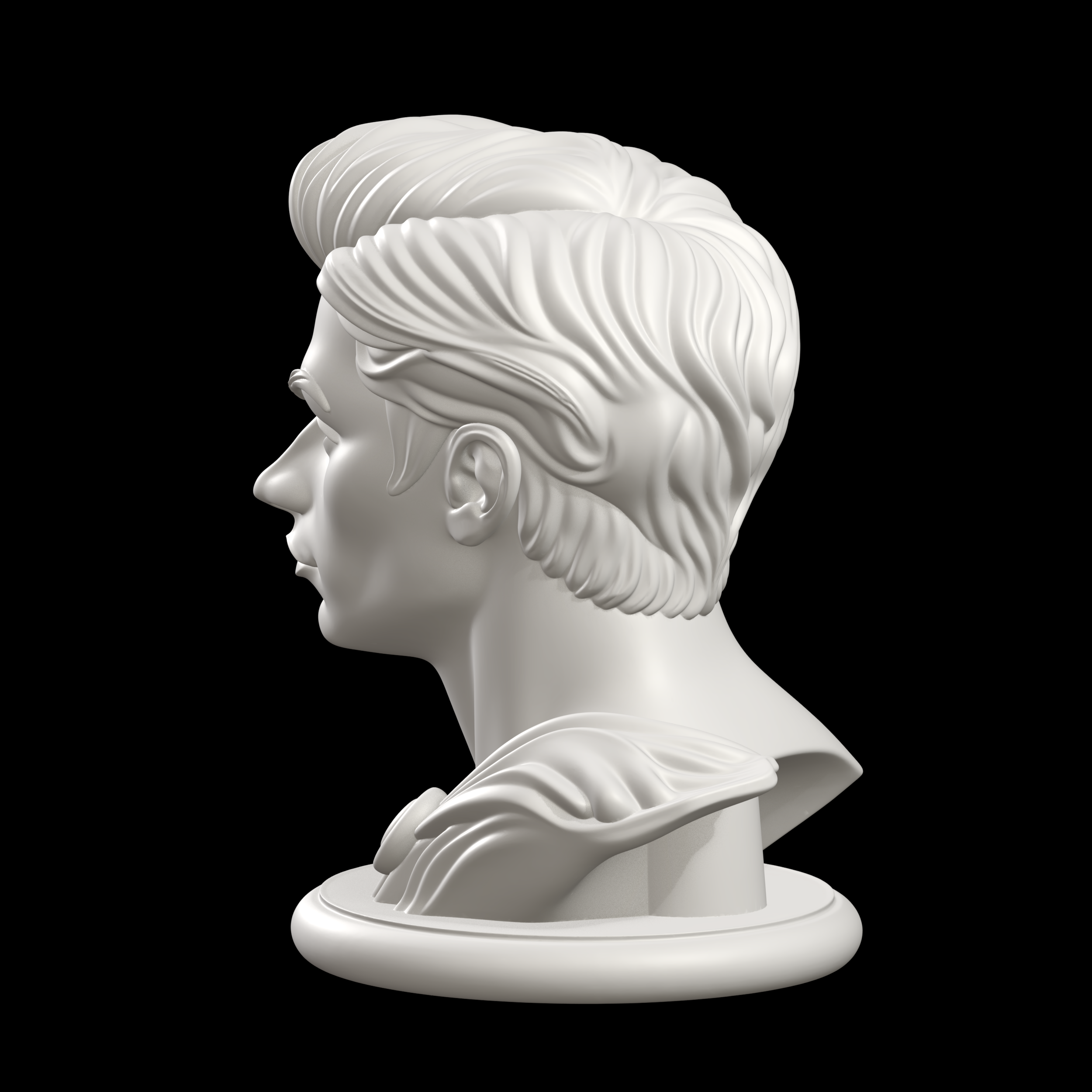 ♂️ Stylized Male Character Bust・ 3D File for 3D printing・Cults