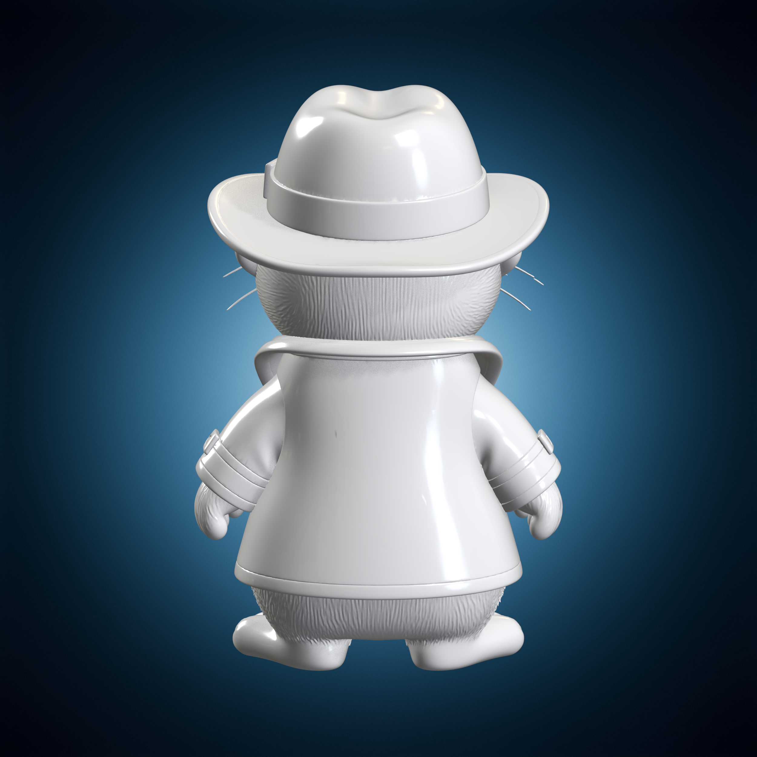 🕵️‍♂️ Detective Baby Otter 3D Print Model・ 3D File for 3D printing・Cults