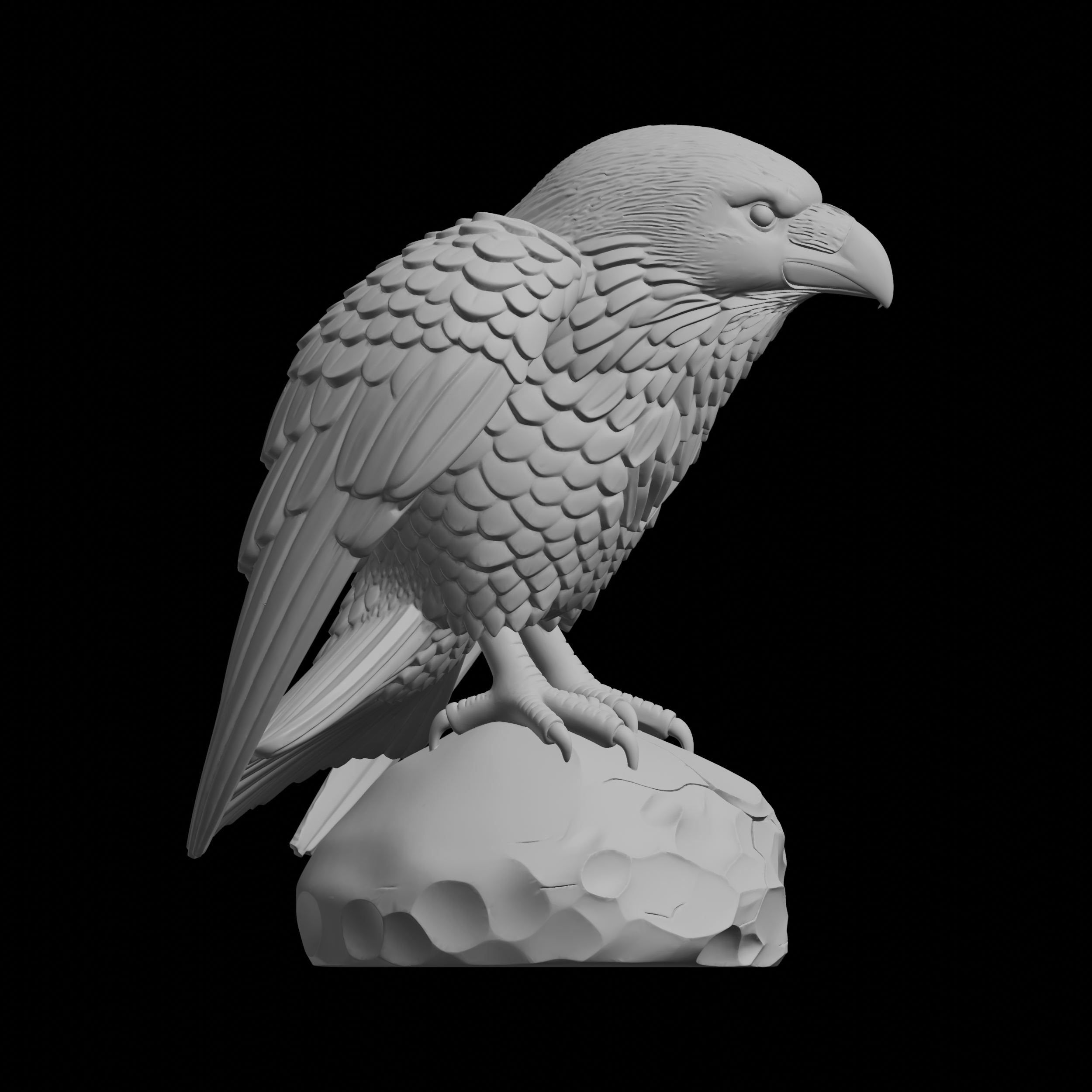 🦅 Majestic Eagle Sculpture 3D Print Model・ 3D File for 3D printing・Cults