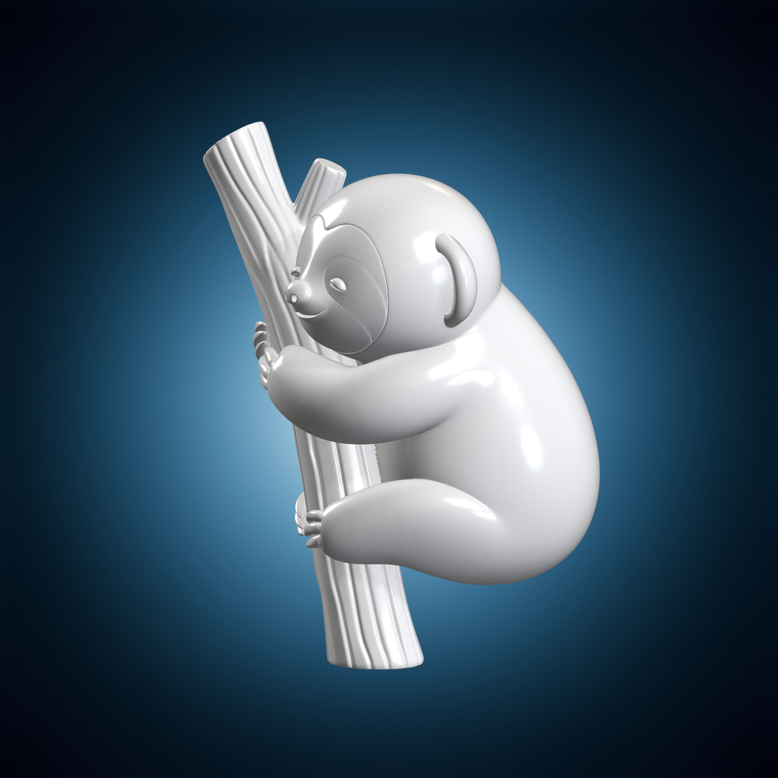🦥 Refined Branch Sloth 3D Print Model・ 3D File for 3D printing・Cults