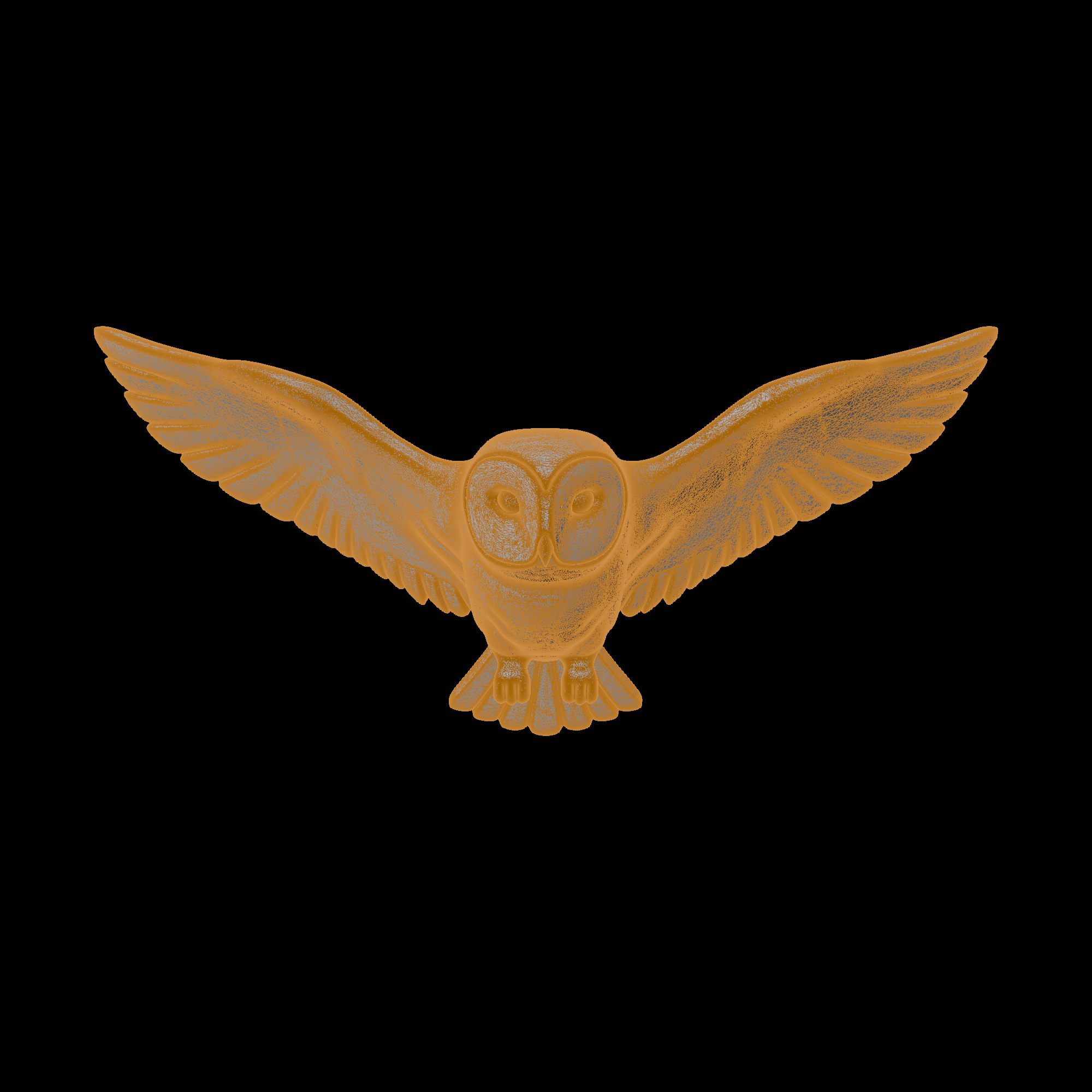🦉 Flying Owl Sculpture 3D Print Model・ 3D File for 3D printing・Cults