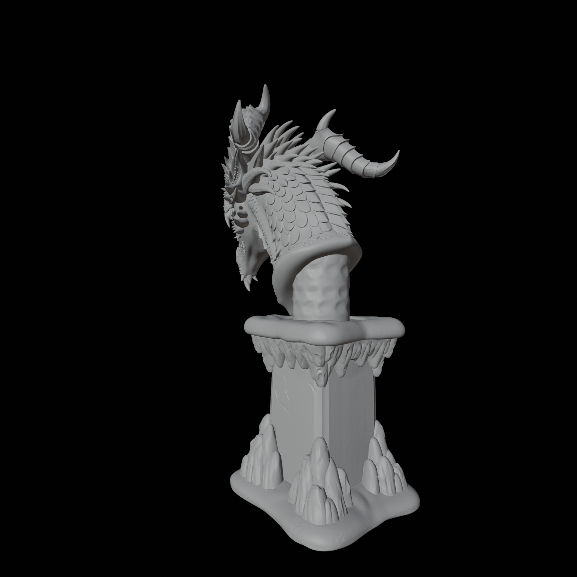🐉 Dragon Head 3D Print Model・ 3D File for 3D printing・Cults