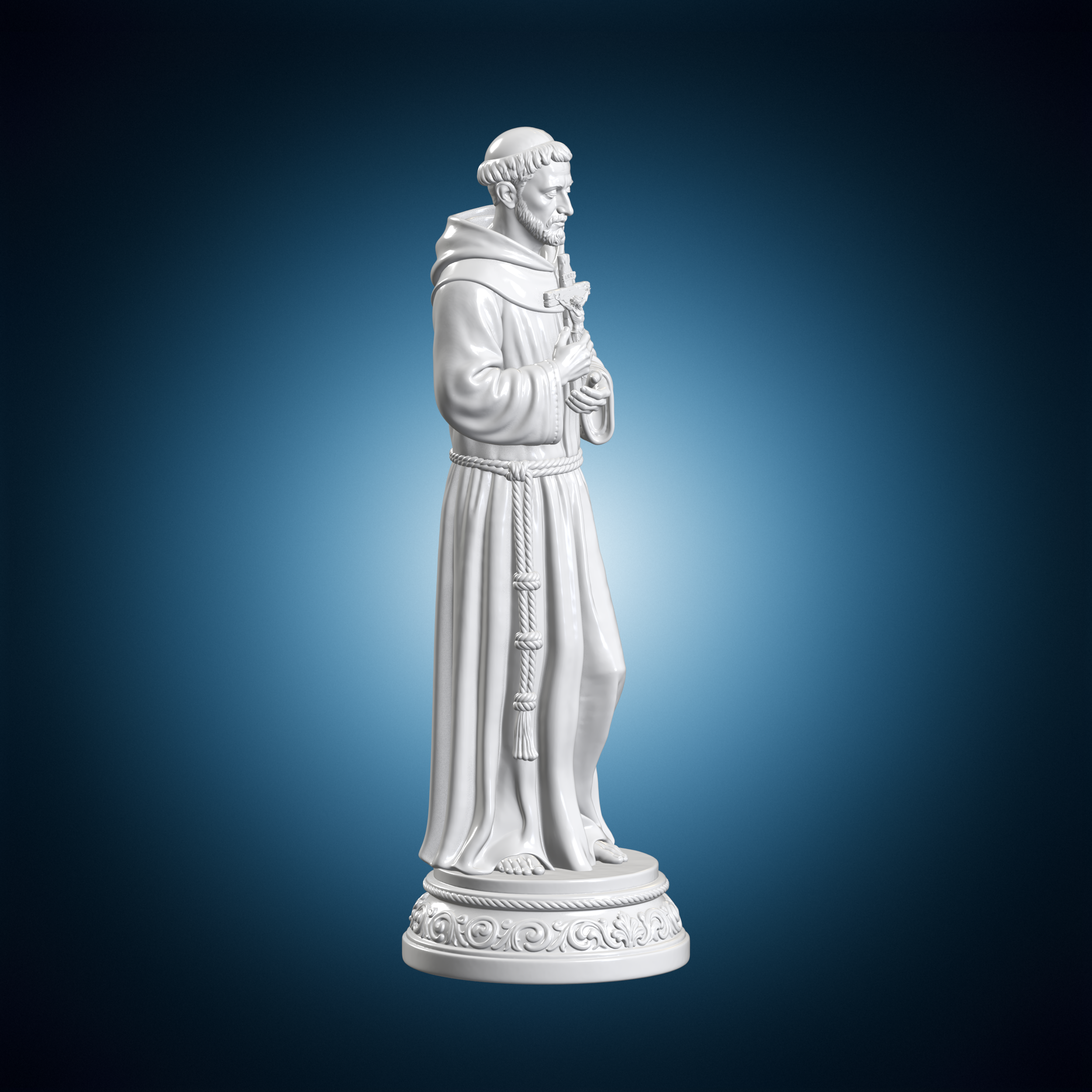 🗿 Saint Francis of Assisi 3D Print Model・ 3D File for 3D printing・Cults
