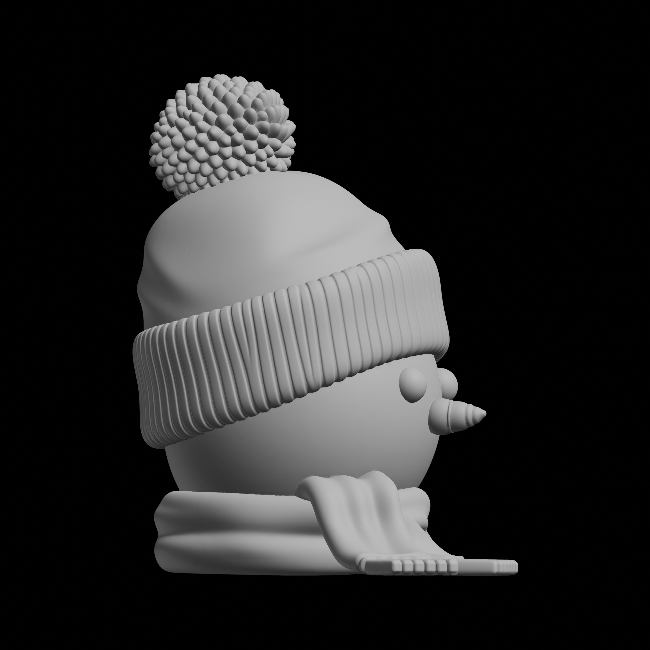 ☃️ Snowman Head 3D Print Model Holiday Decoration・ 3D File for 3D ...