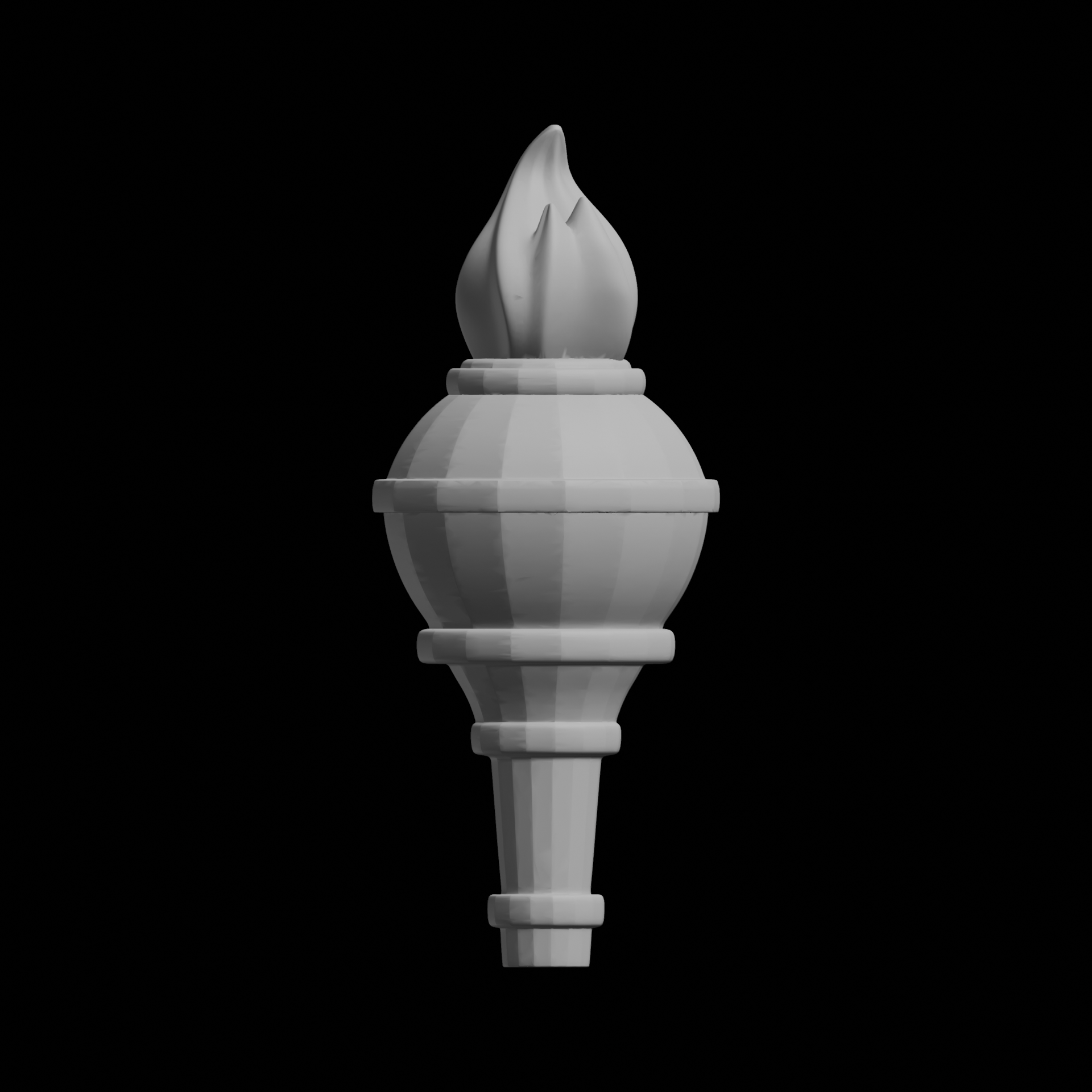 🎲 Stylized Torch 3D Print Model Decorative Prop・ 3D File for 3D ...