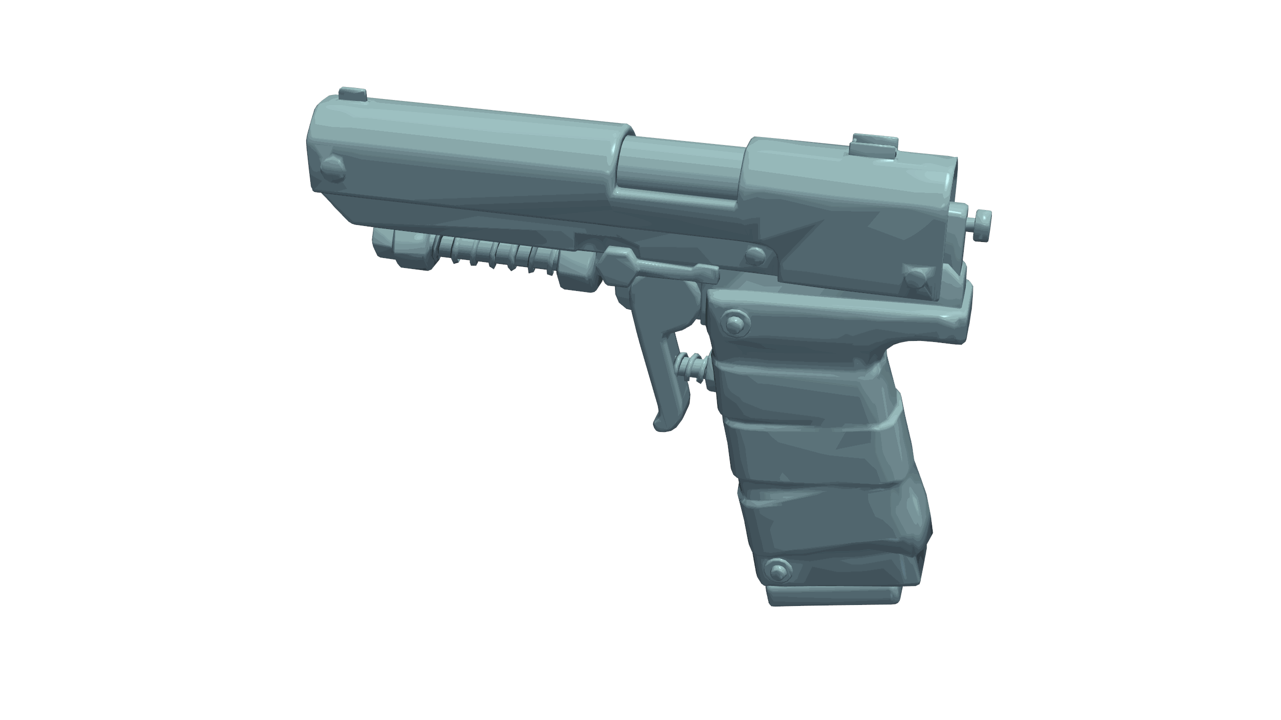 🏠 rust-semi-automatic-pistol-3d-model・ 3D File for 3D printing・Cults