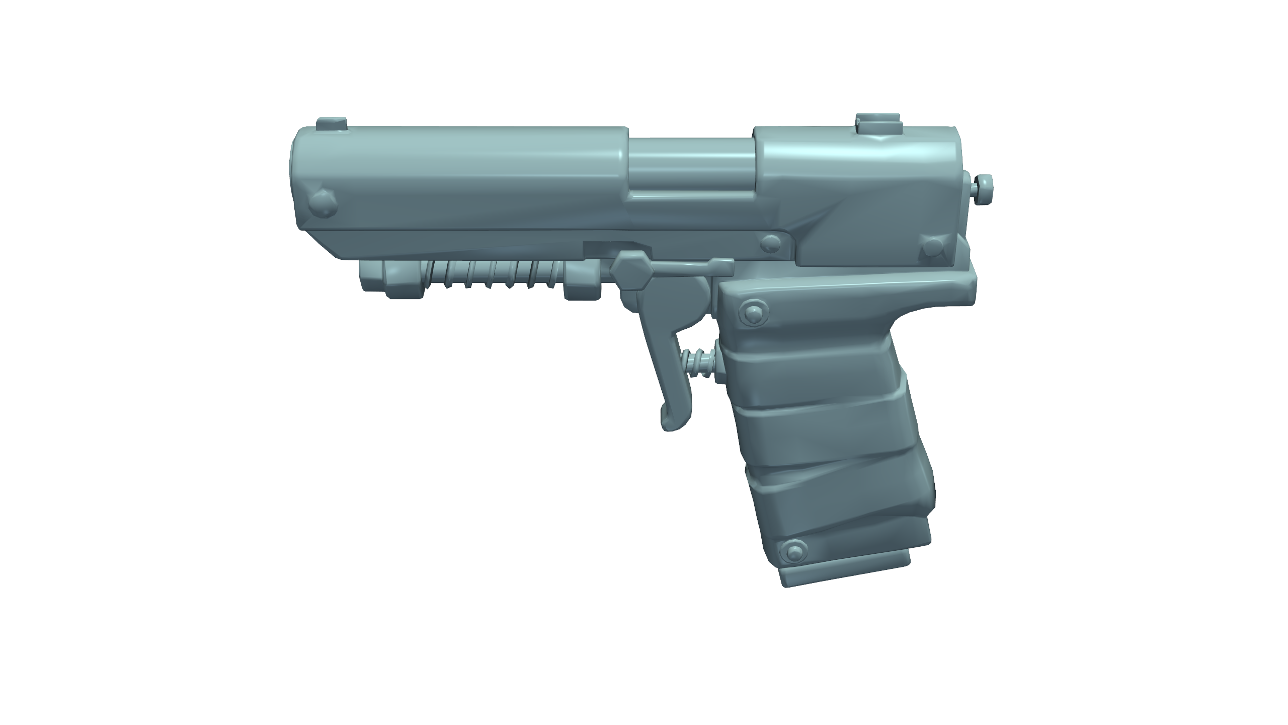 🏠 rust-semi-automatic-pistol-3d-model・ 3D File for 3D printing・Cults