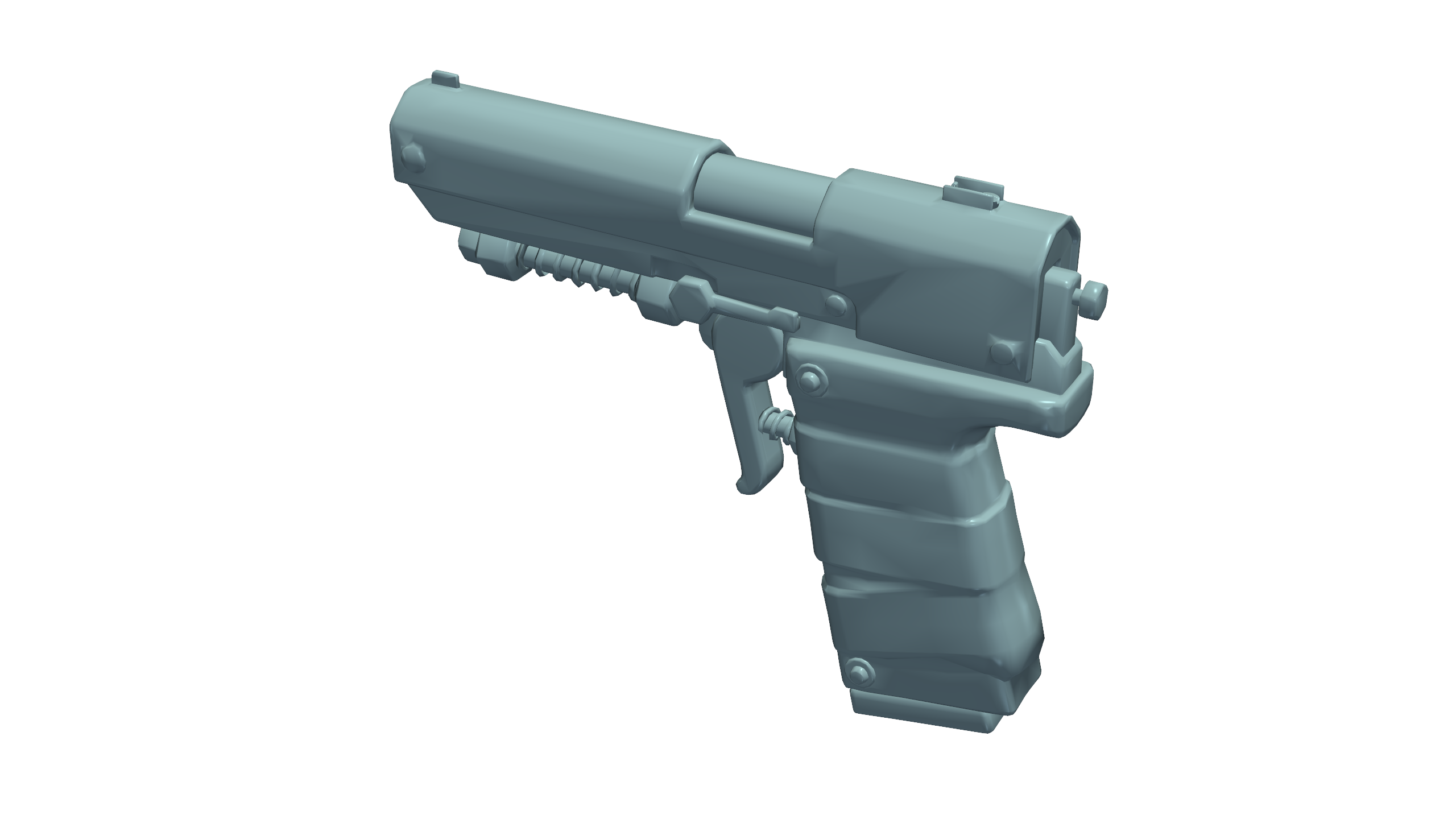 🏠 rust-semi-automatic-pistol-3d-model・ 3D File for 3D printing・Cults