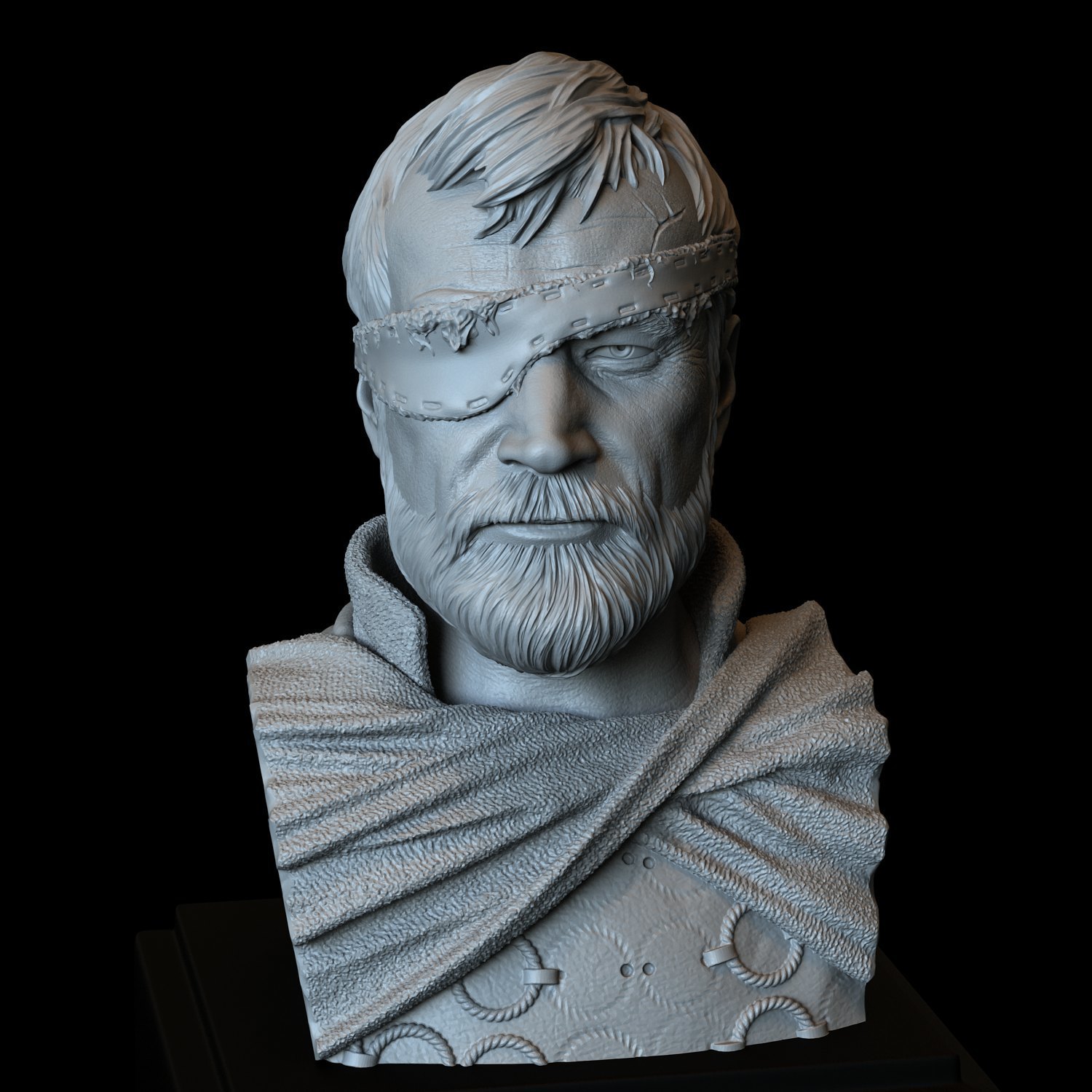 3D file Beric Dondarrion from Game of thrones, 3d Printable Model, Bust ...