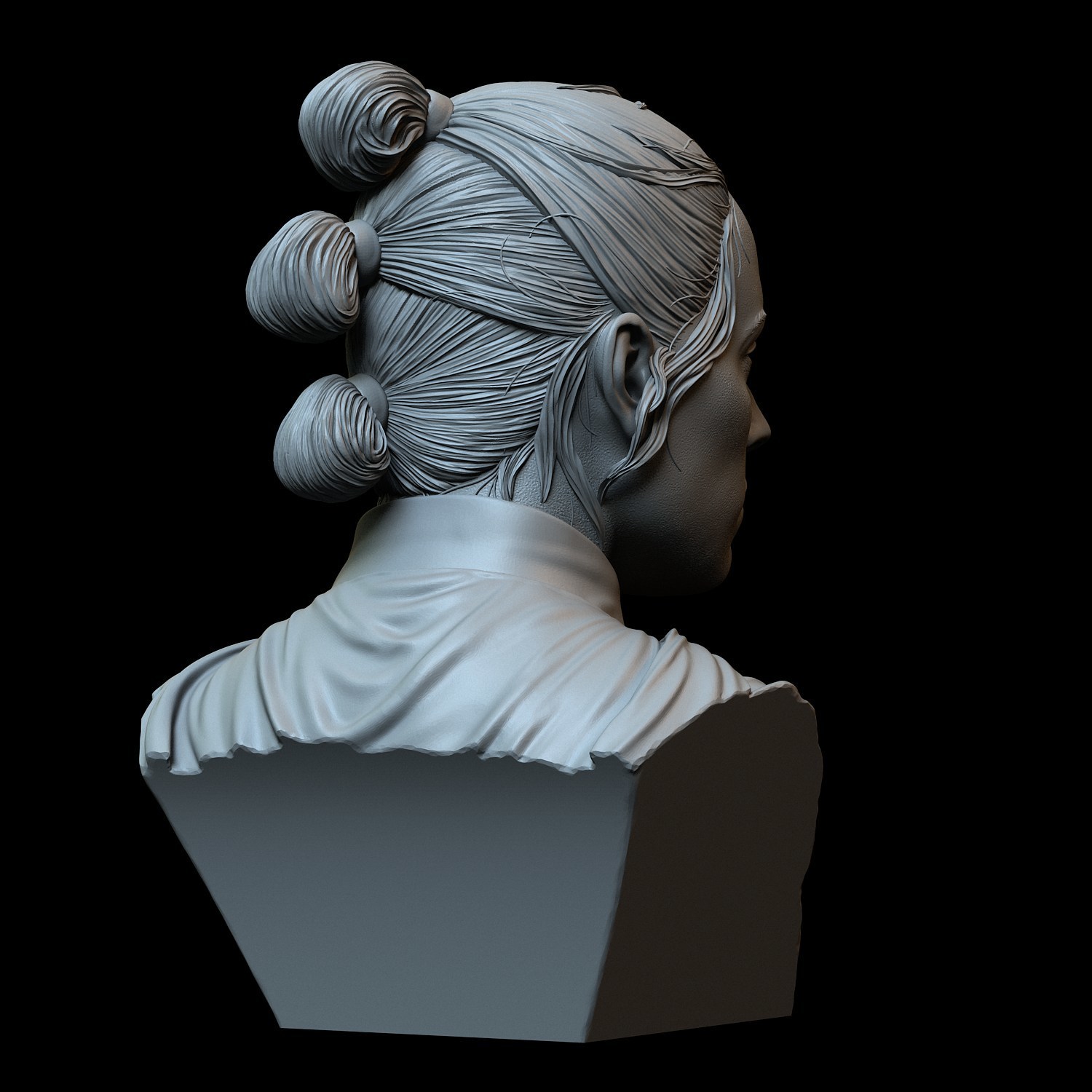 3D file Rey Skywalker (Daisy Ridley) from Star Wars ⭐ ・3D print design ...
