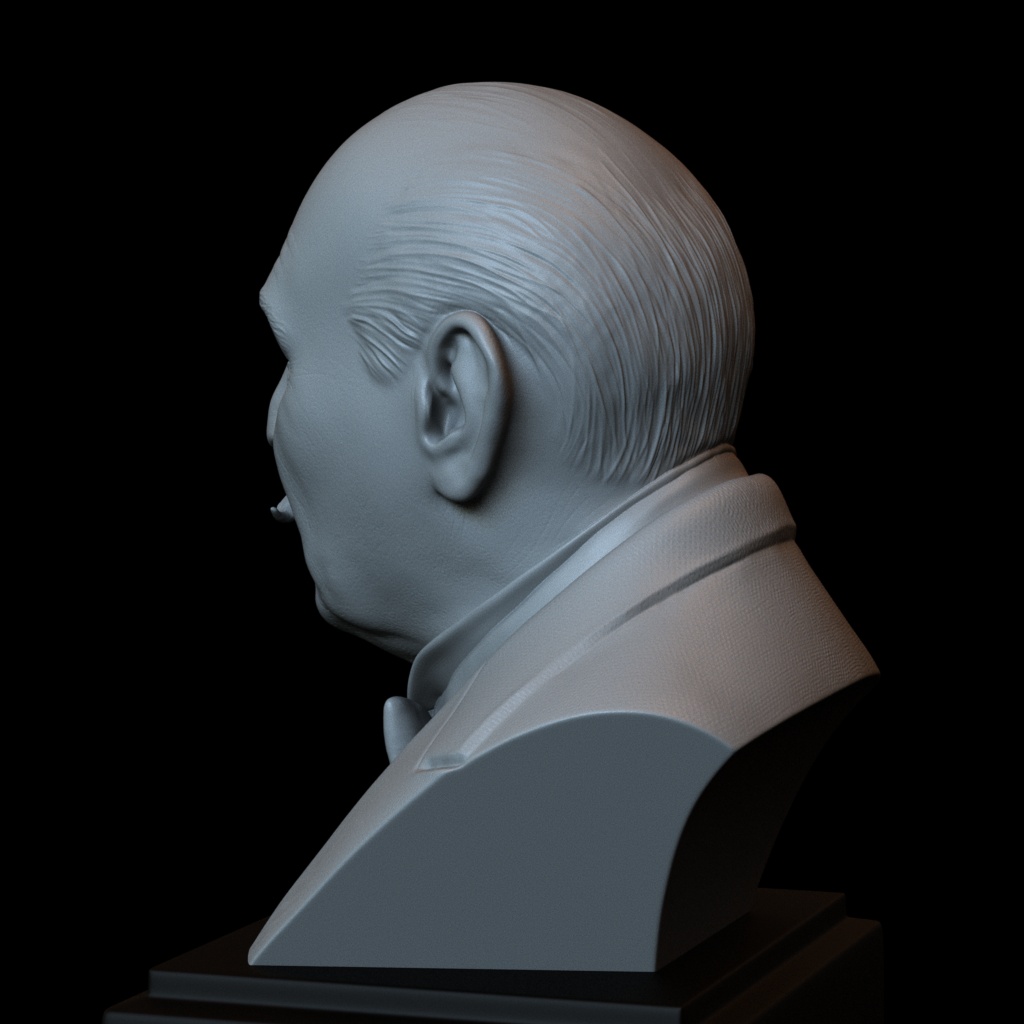 ️ Hercule Poirot (David Suchet) 3d Printable Model, Bust, Portrait ...