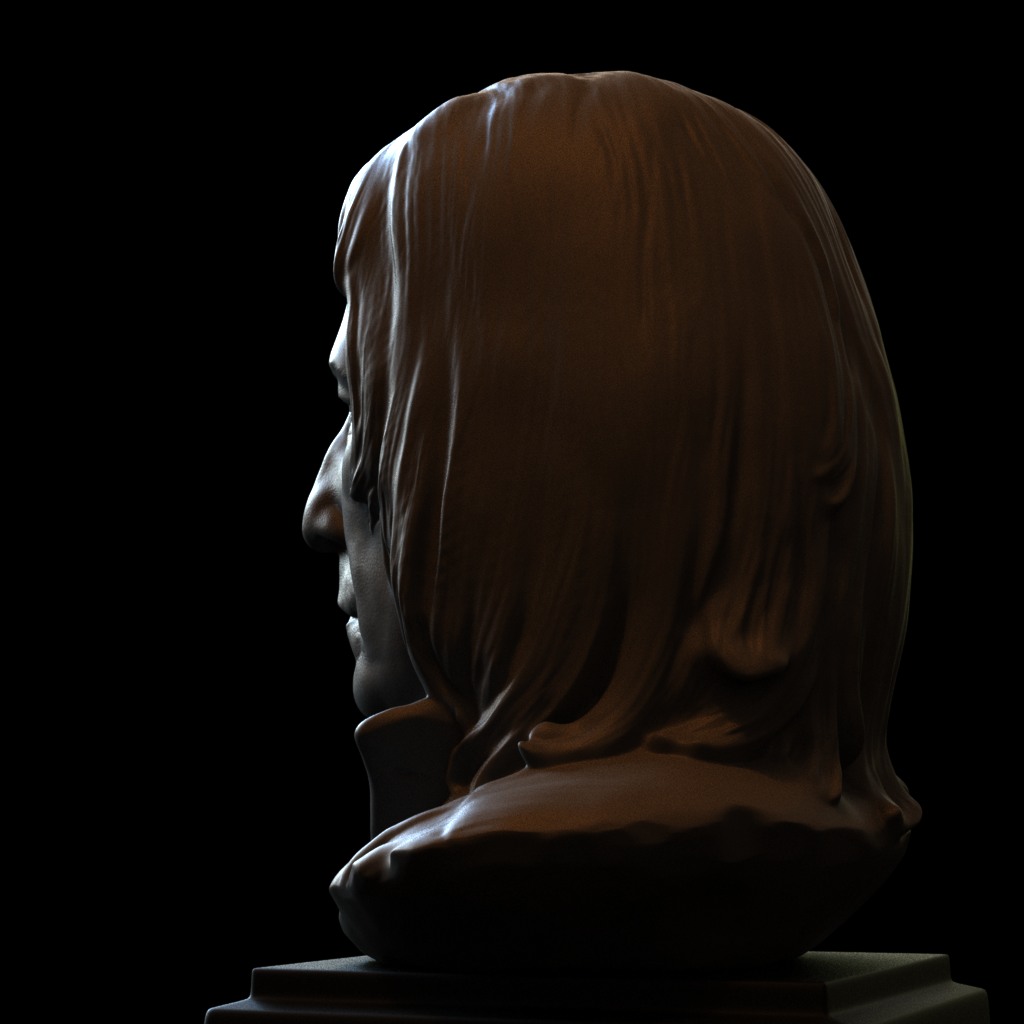 👤 Severus Snape (Alan Rickman) 3d Printable Model, Bust, Portrait ...