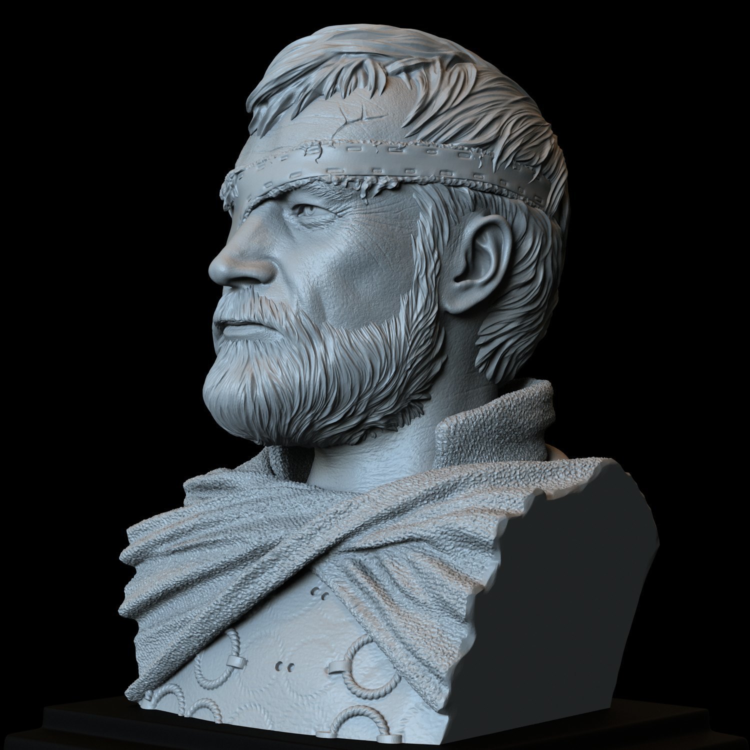 3D file Beric Dondarrion from Game of thrones, 3d Printable Model, Bust ...