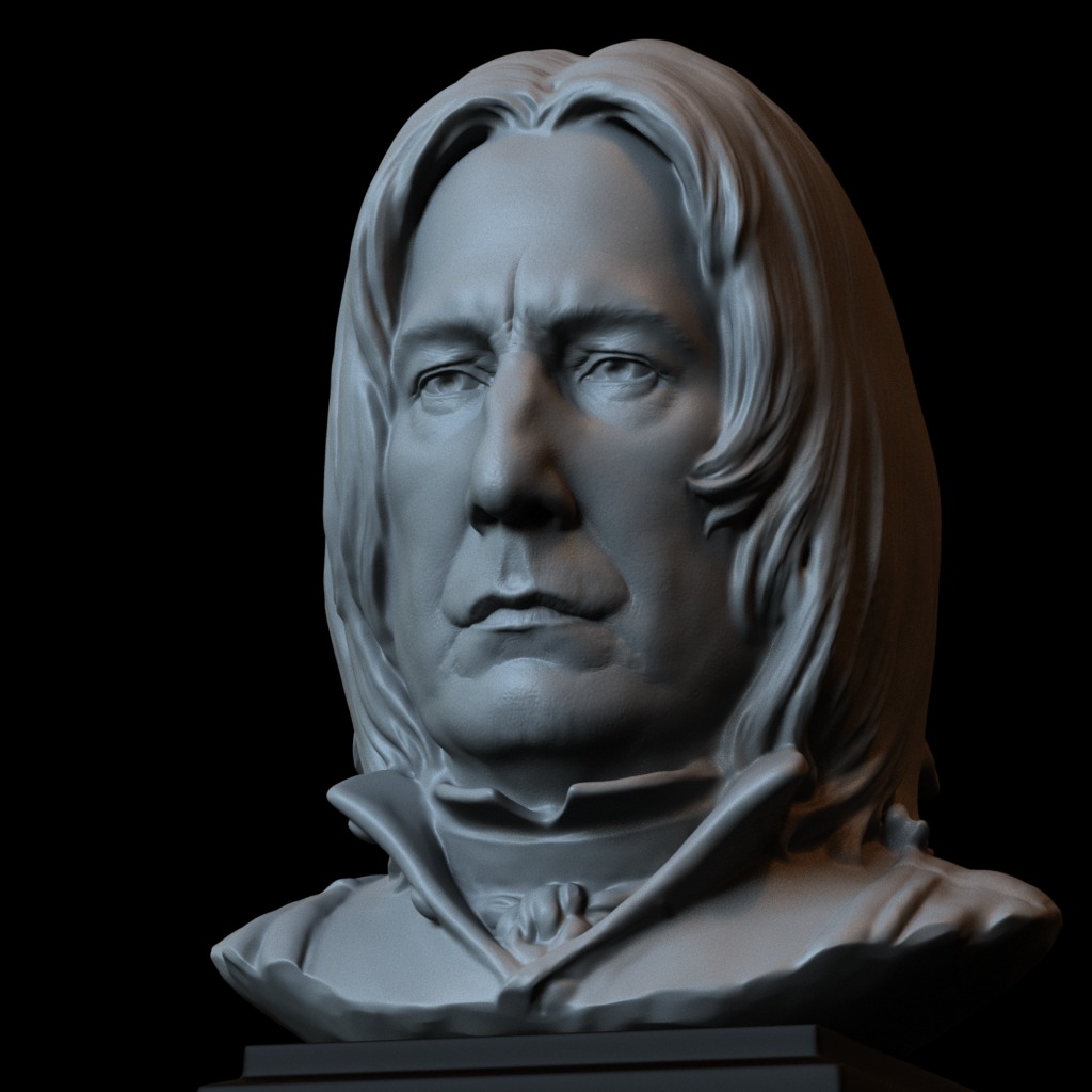 👤 Severus Snape (Alan Rickman) 3d Printable Model, Bust, Portrait ...