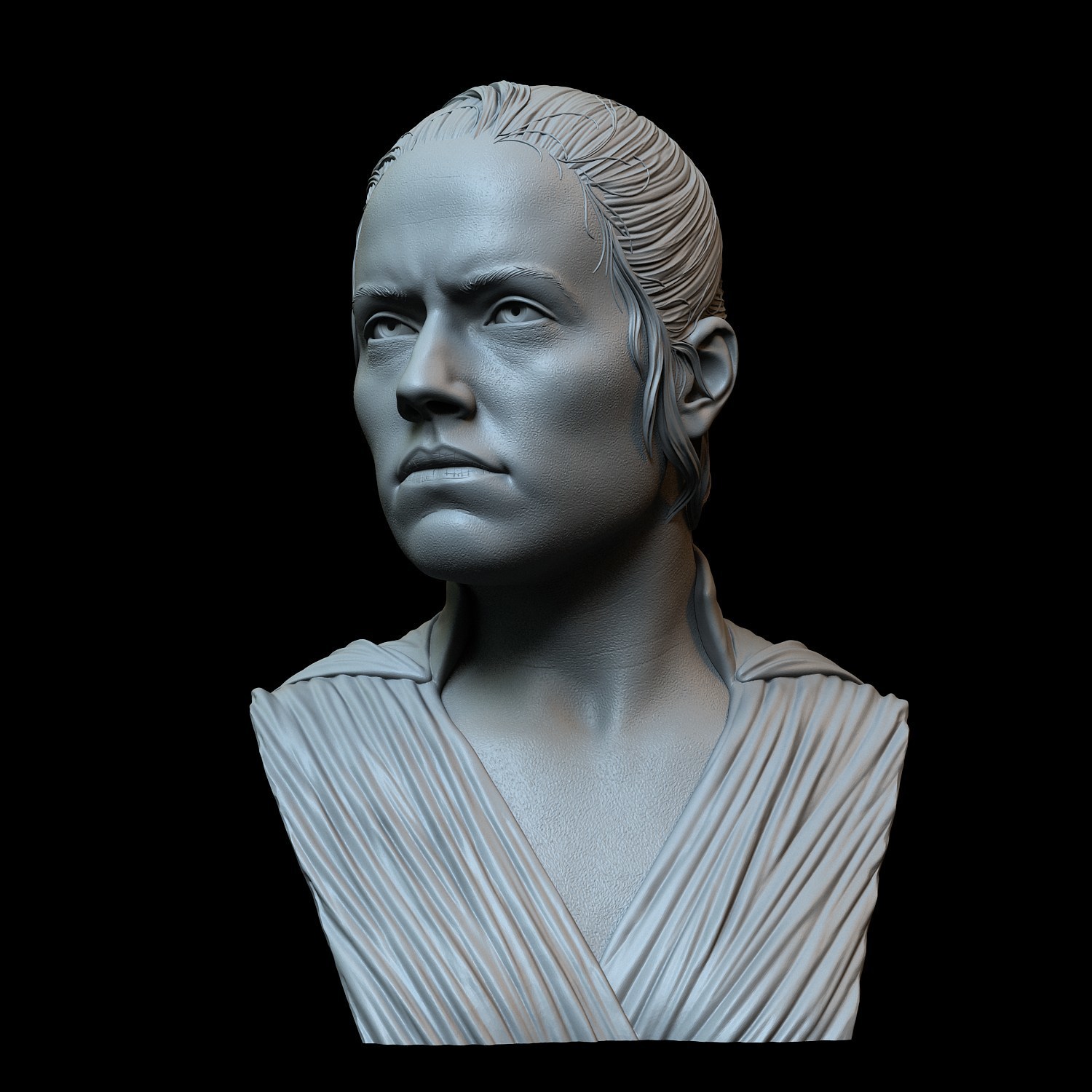 3D file Rey Skywalker (Daisy Ridley) from Star Wars ⭐ ・3D print design ...