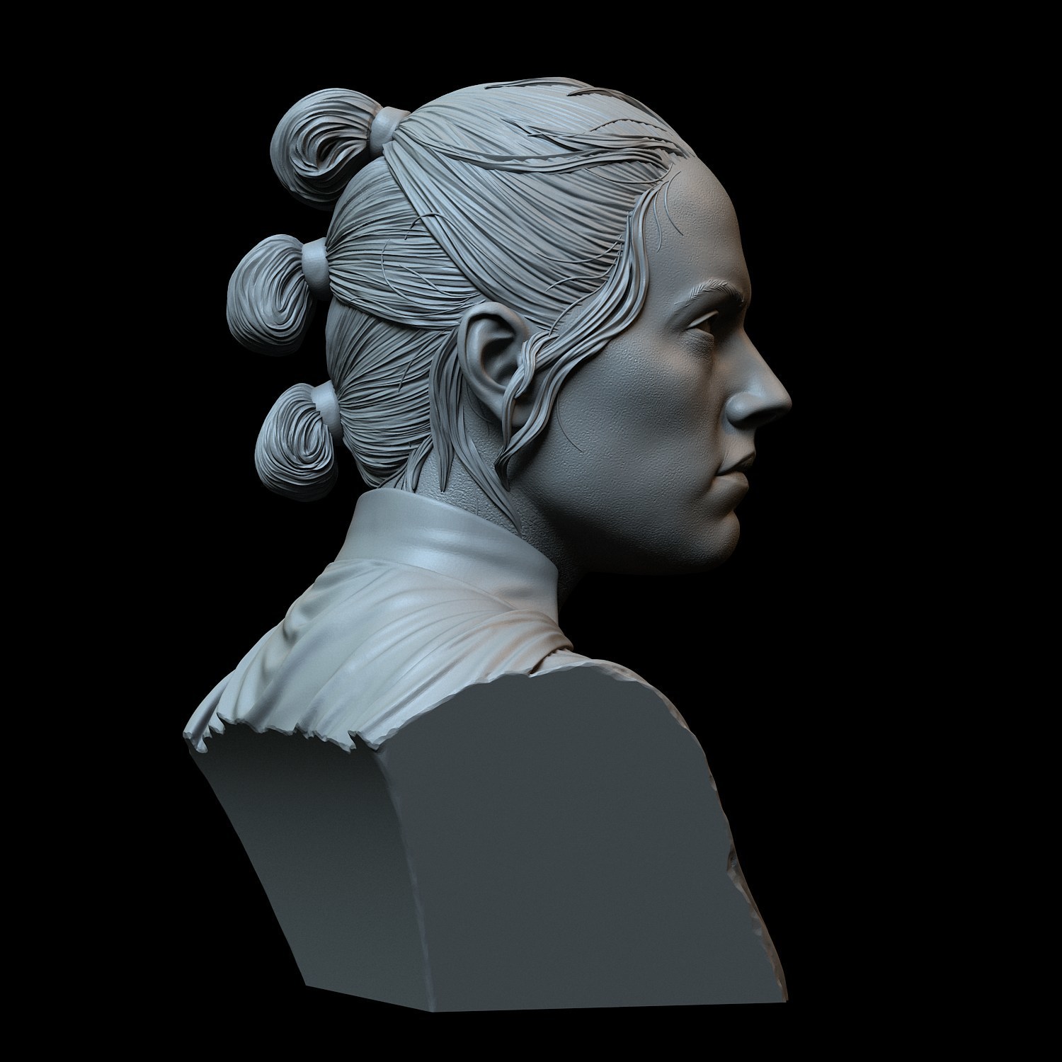 3D file Rey Skywalker (Daisy Ridley) from Star Wars ⭐ ・3D print design ...