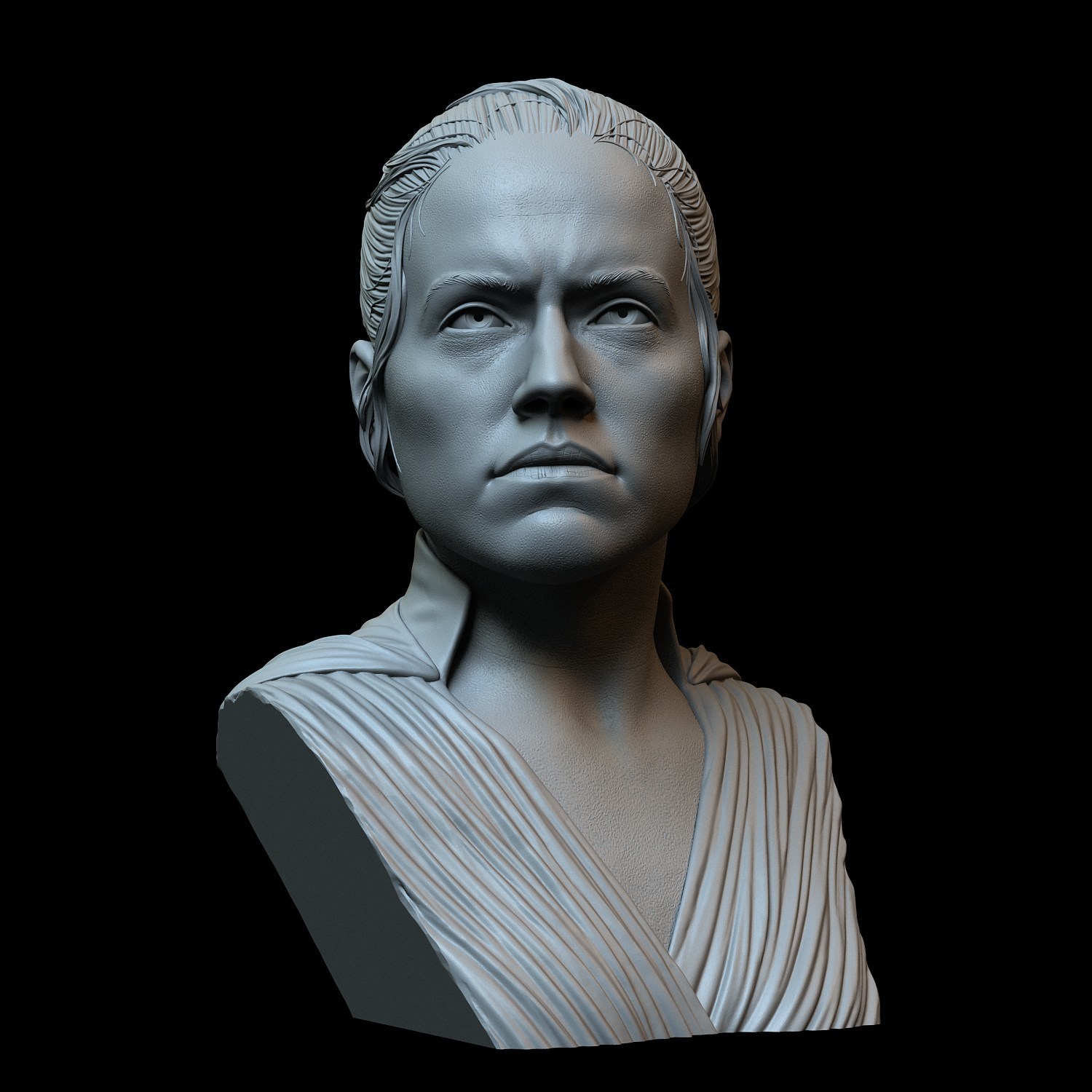 3D file Rey Skywalker (Daisy Ridley) from Star Wars ⭐ ・3D print design ...