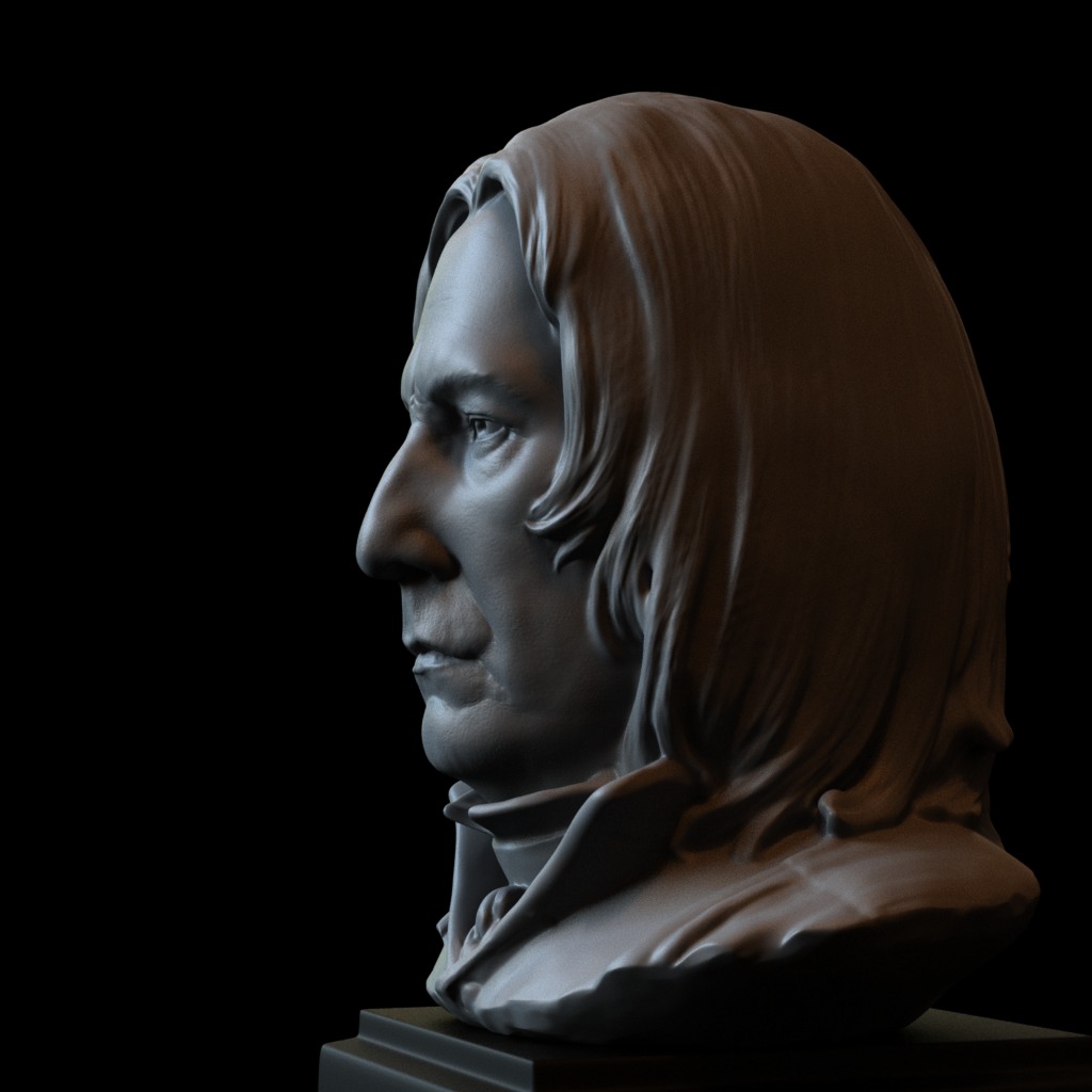 👤 Severus Snape (Alan Rickman) 3d Printable Model, Bust, Portrait ...