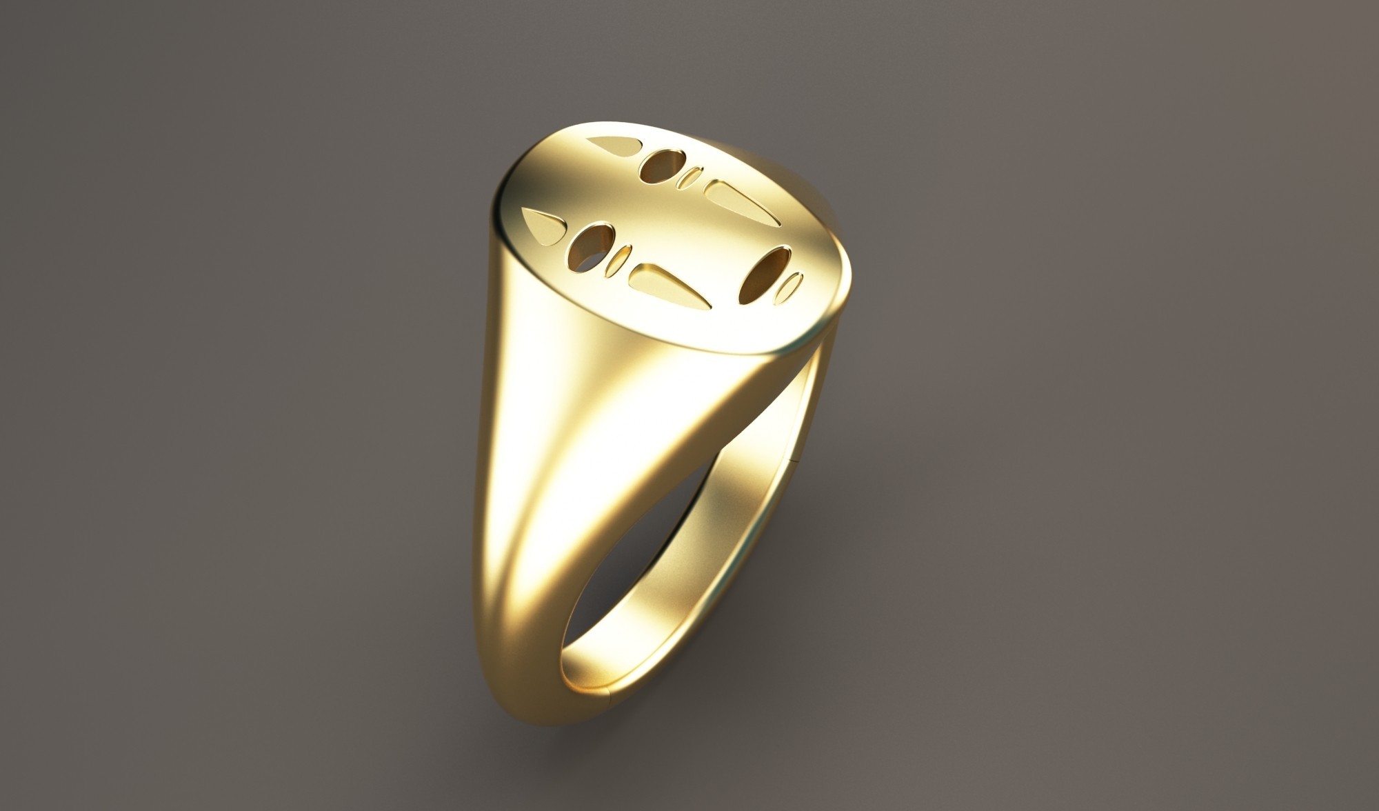 STL file No Face Ring 💍・3D print model to download・Cults