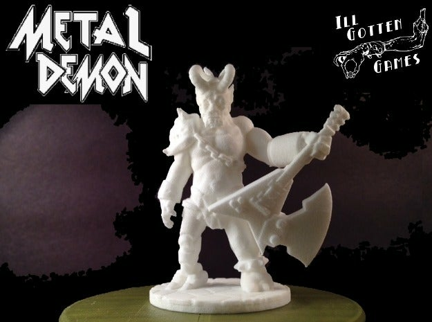 👹 Metal Demon (28mm scale)・Free STL File for ・Cults