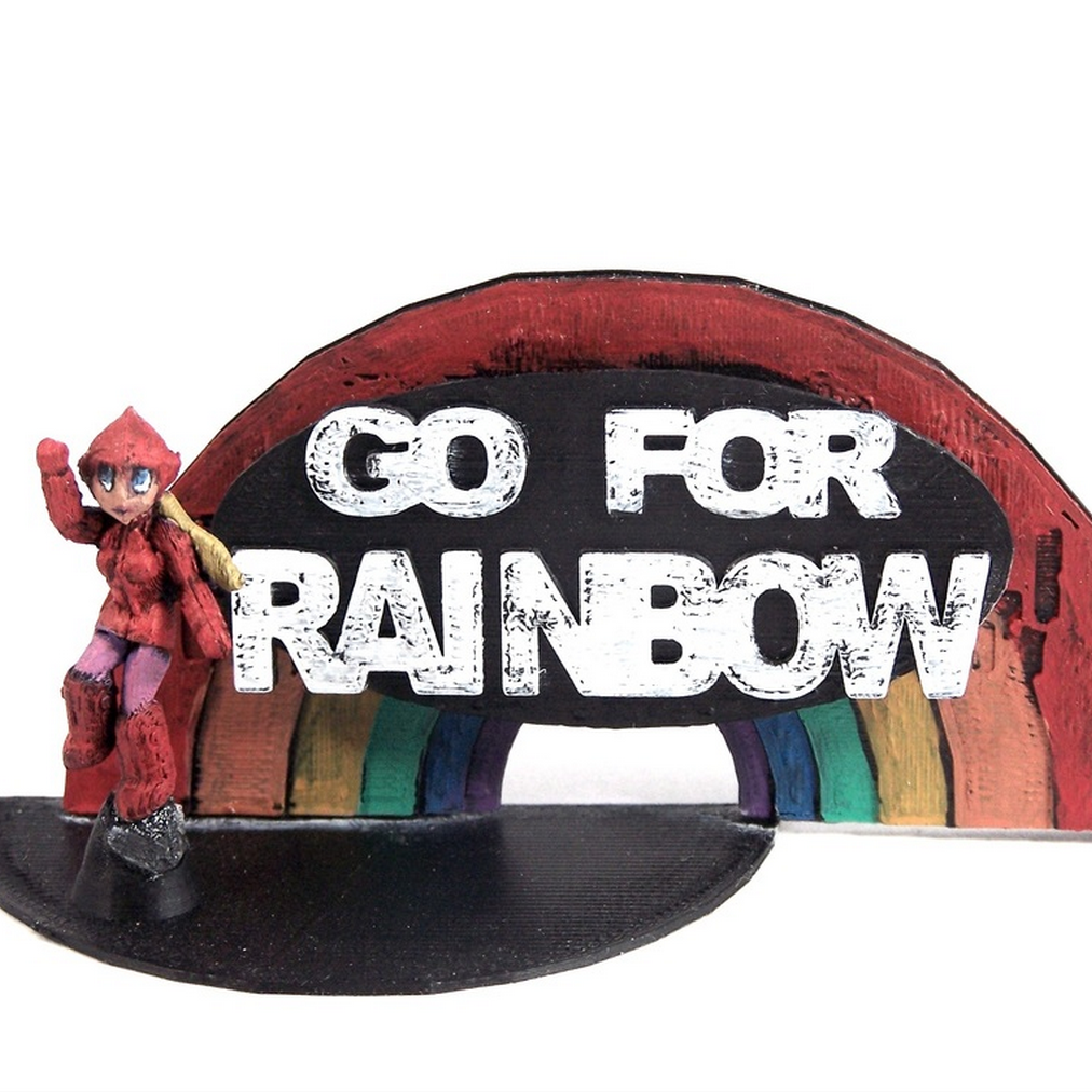 Free STL file Go For Rainbow 🌈・3D printer model to download・Cults
