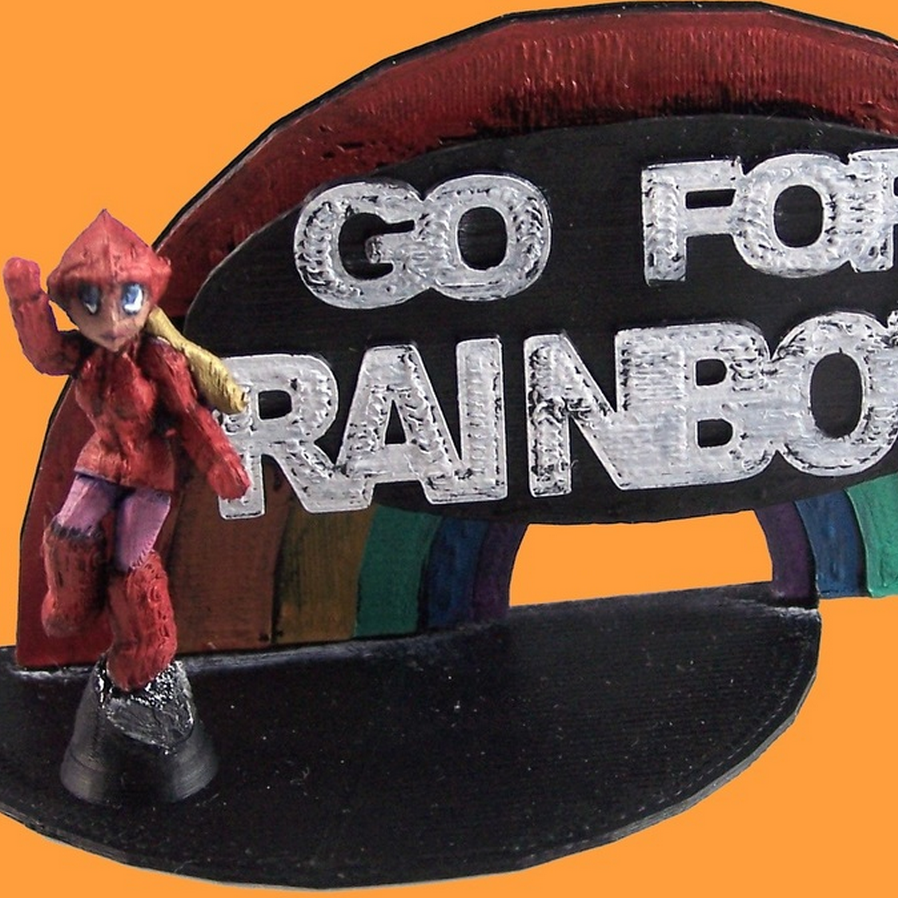 Free STL file Go For Rainbow 🌈・3D printer model to download・Cults
