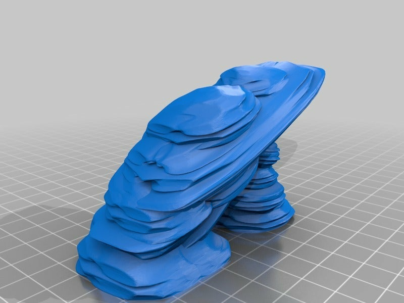 🪨 Rock Formations (15mm/18mm/28mm scale)・Free STL File for ・Cults