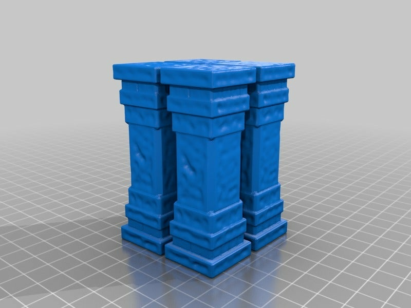 🏰 ScatterBlocks: Tall Stone Pillar (28mm/32mm scale)・Free STL File for ...
