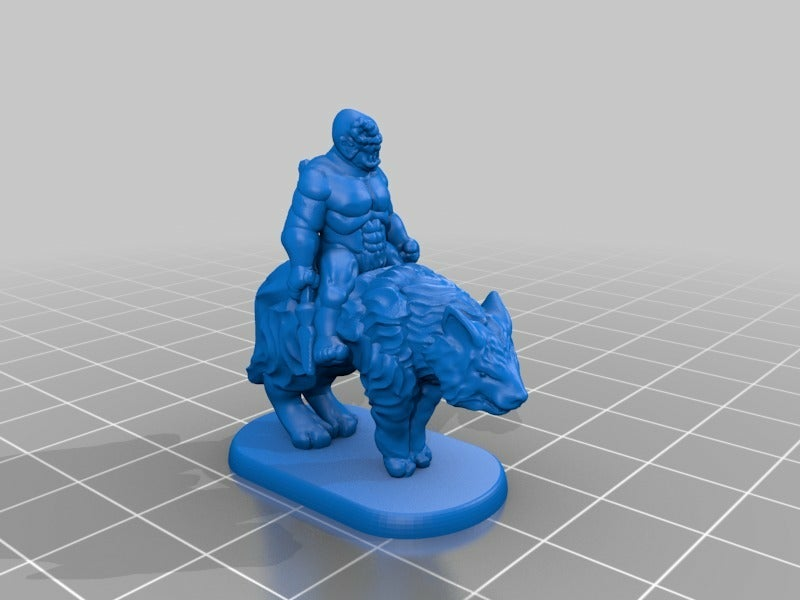 🐺 Trollspawn Wolf Rider (18mm scale)・Free STL File for ・Cults