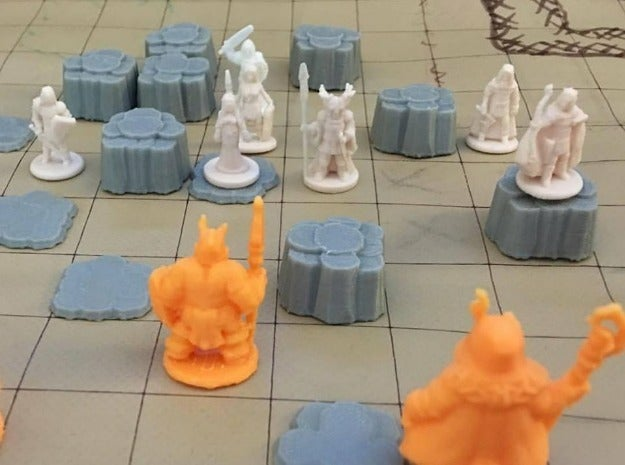 🪨 Rocky Terrain (18mm scale)・Free STL File for ・Cults