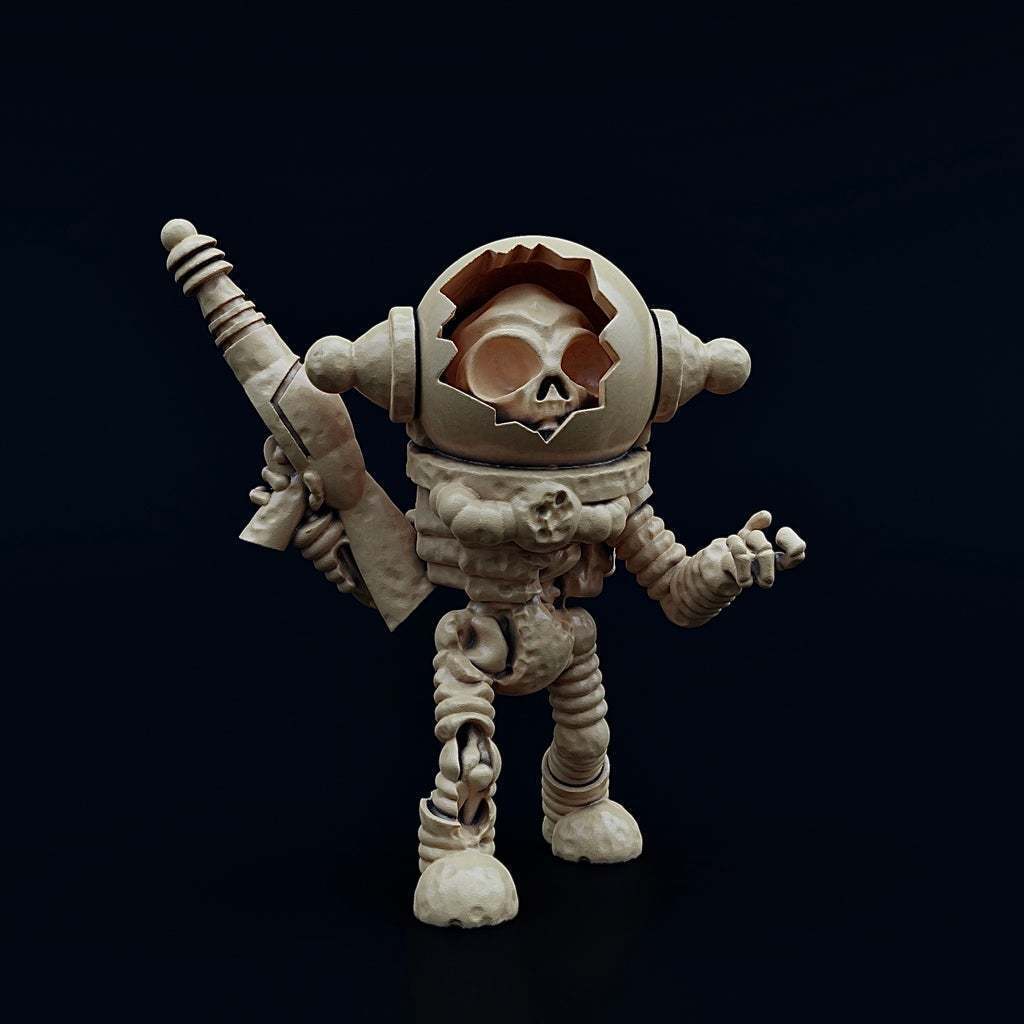 Free STL file Armored Skeletal Zeta-Reticulan Minion 👹 ・3D printing ...