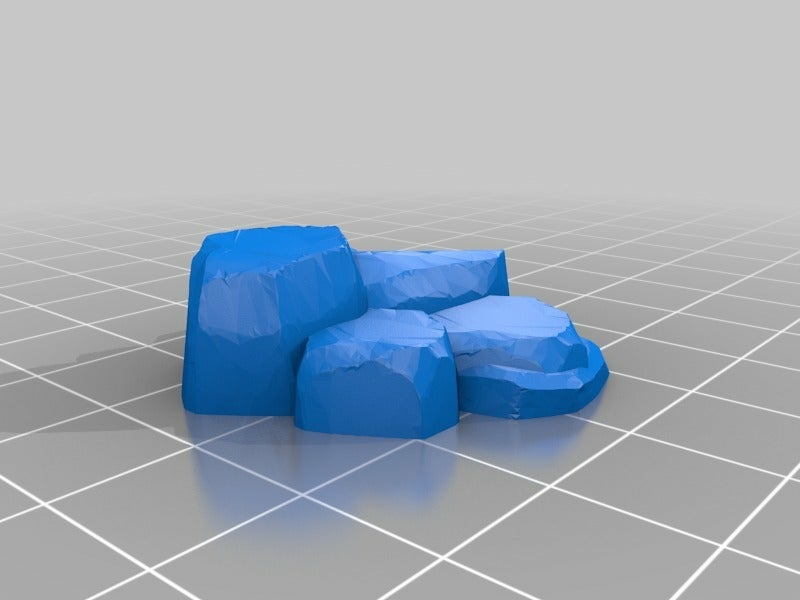 ⚔ Delving Decor: Rocky Rubble (28mm/Heroic scale)・Free STL File for ・Cults
