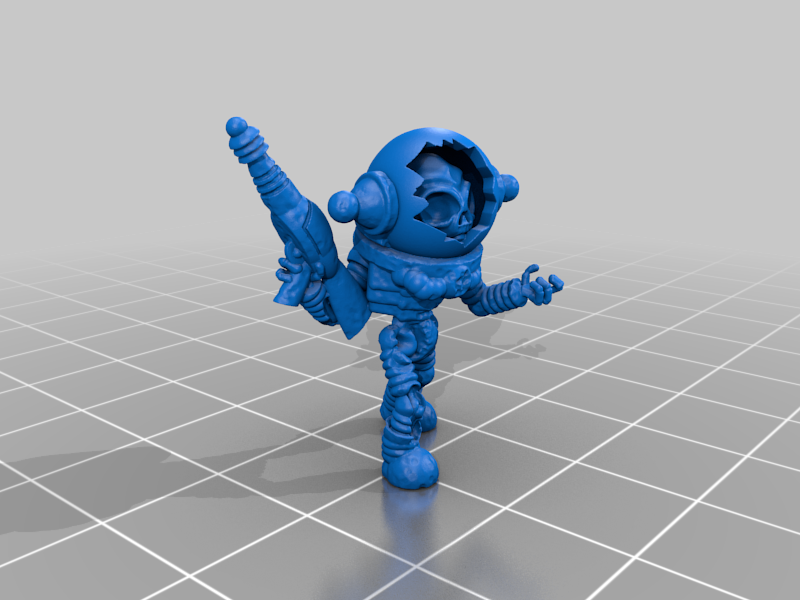 Free STL file Armored Skeletal Zeta-Reticulan Minion 👹 ・3D printing ...