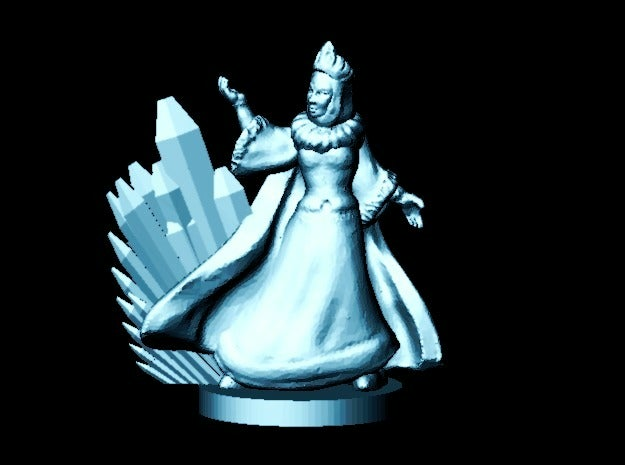 🌨️ The Snow Queen (18mm scale)・Free STL File for ・Cults