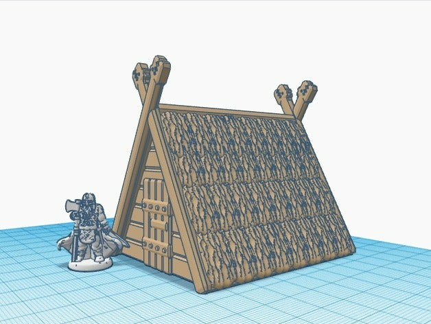 Fichier STL gratuit Hutte viking (échelle 18mm) 🎲 ・Design pour ...