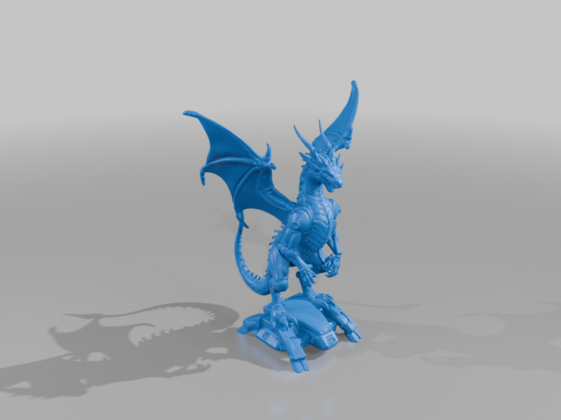 🐉 Cyber Dragon 3D Model・Free 3D File for ・Cults