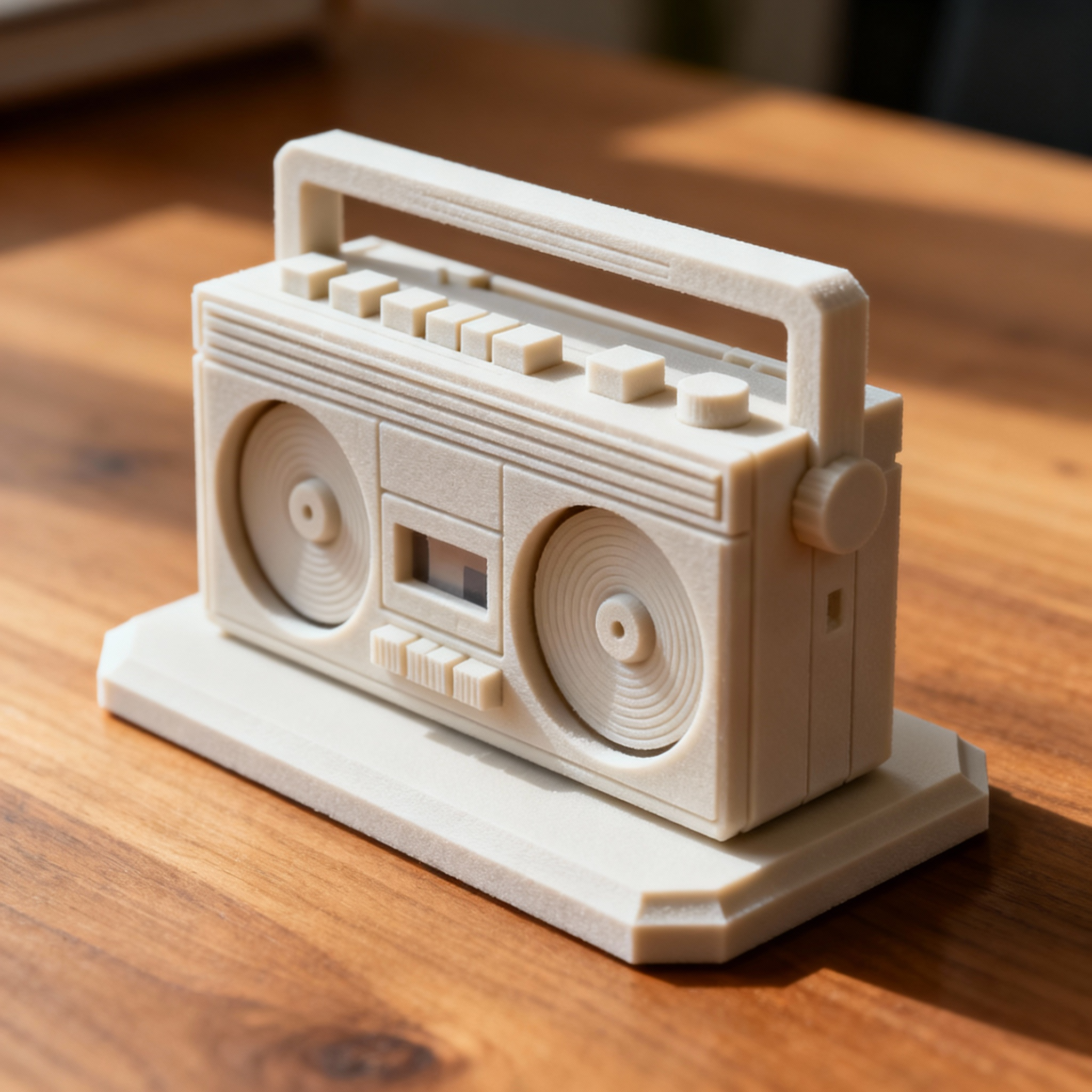 📻 Retro Boombox Model 3D Print STL - Vintage Radio Decor・ 3D File for ...