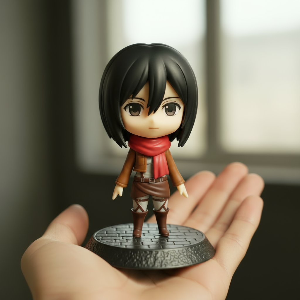 📁 Mikasa Ackerman Chibi Figurine 3D Print File | AoT STL・ 3D File for ...