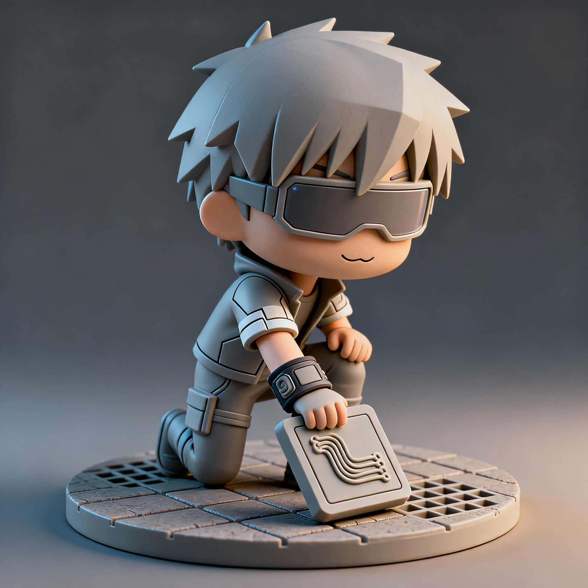 🥷 Kakashi Chibi Figurine 3D Print STL - Anime Ninja Model・Free 3D File ...