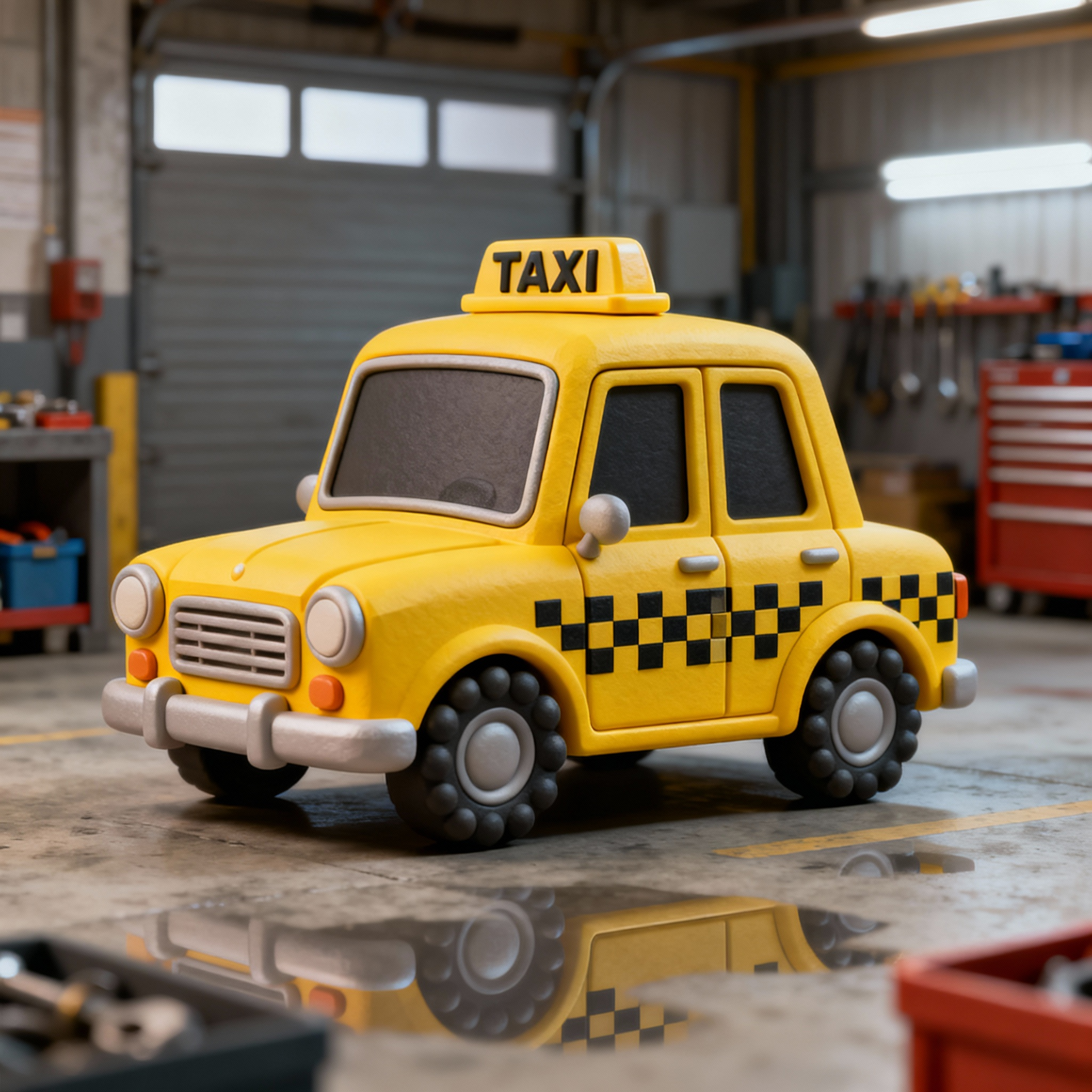 🚕 Adorable Cartoon Taxi Car STL File for 3D Printing Fun・ 3D File for ...