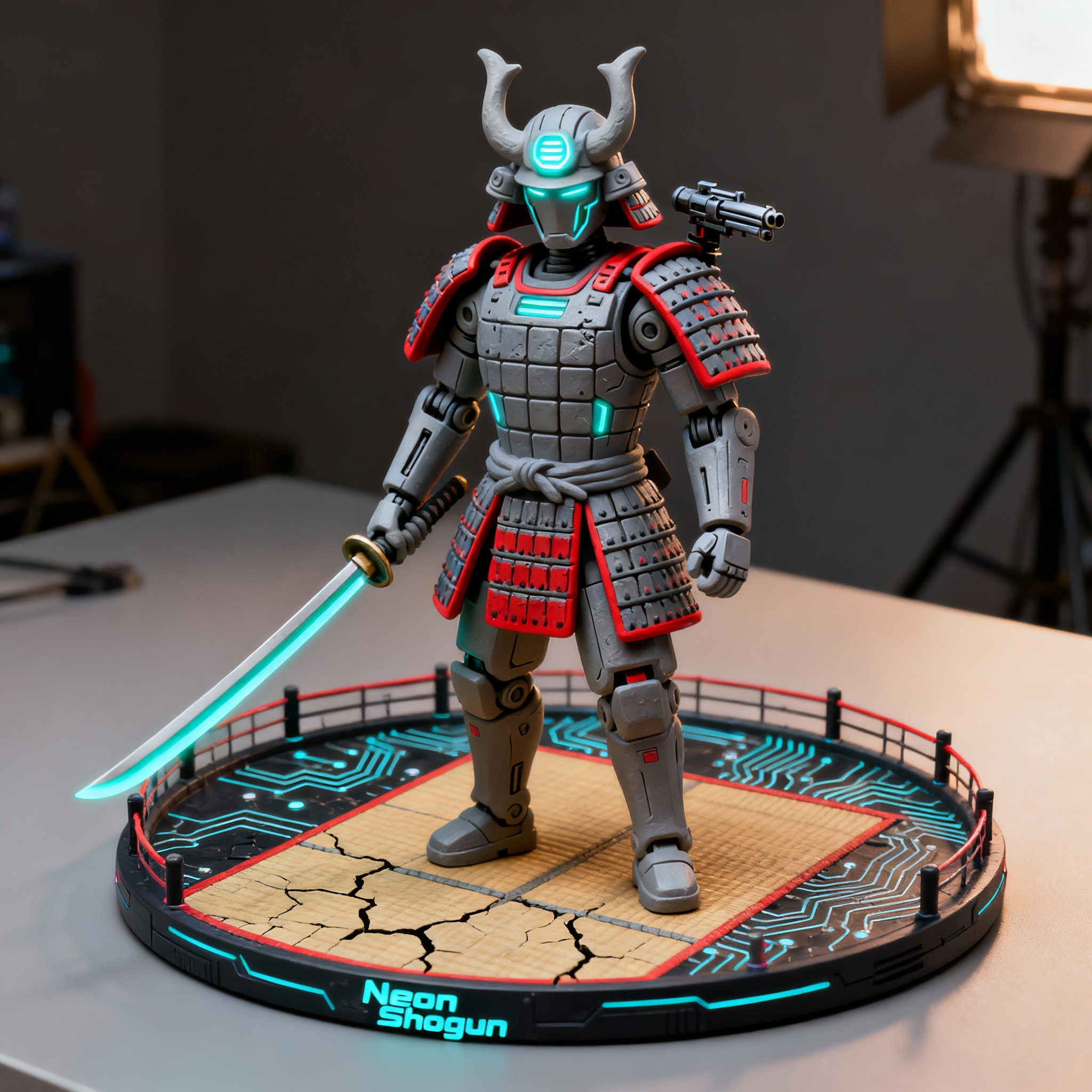 🤖 Neon Shogun Robot Samurai Figurine STL 3D Print Model・ 3D File for 3D ...