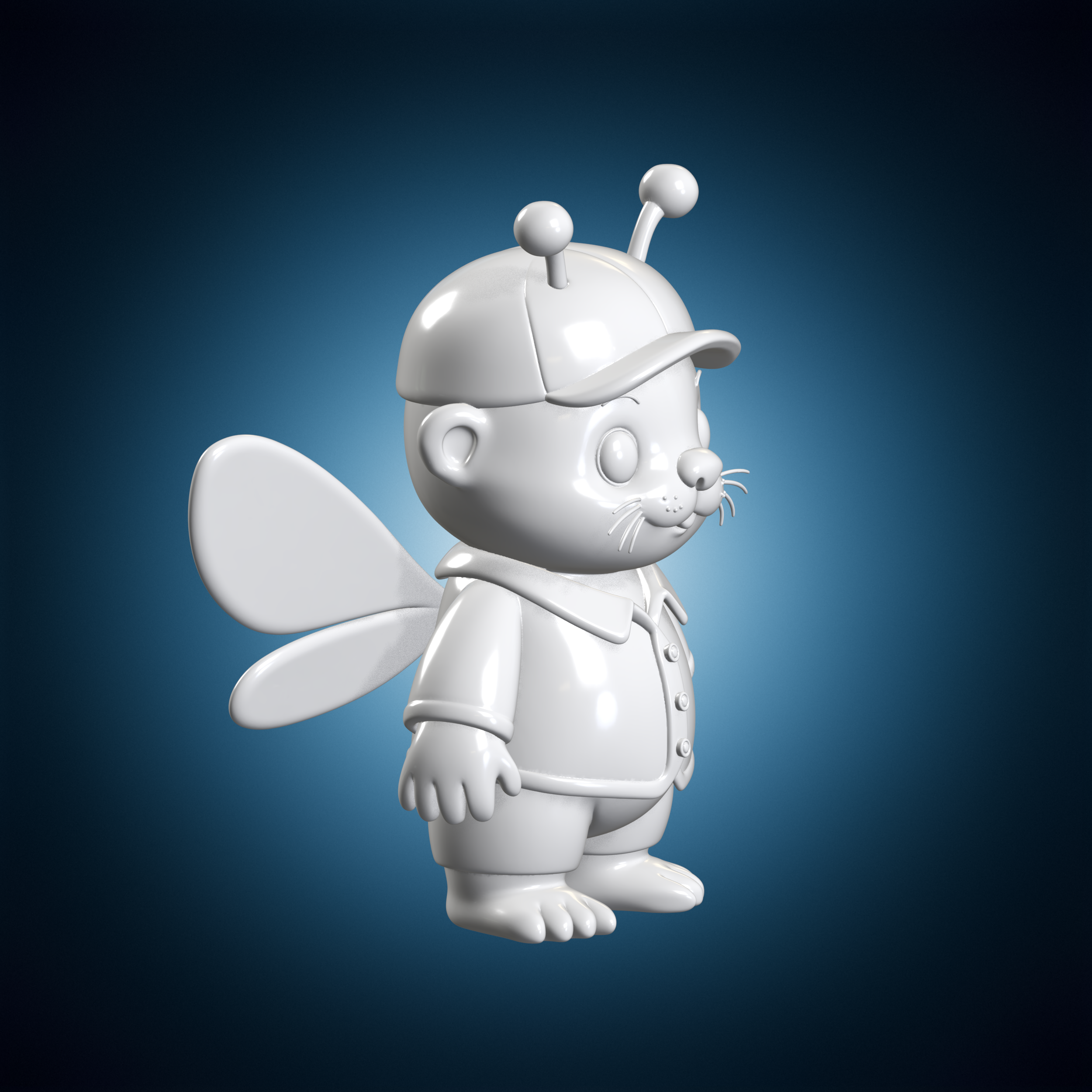 🐝 Bee Baby Otter 3D Print Model・ 3D File for 3D printing・Cults