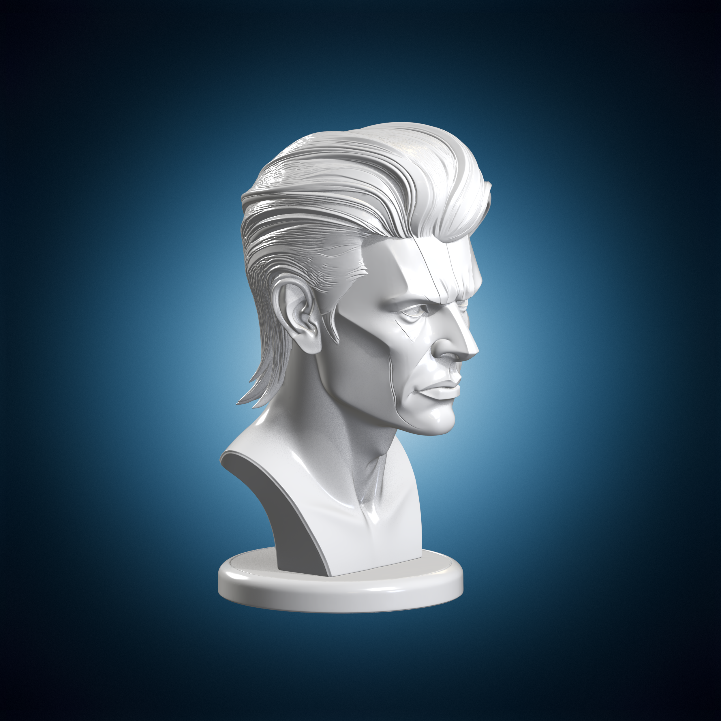 ️ David Bowie Bust・ 3D File for 3D printing・Cults