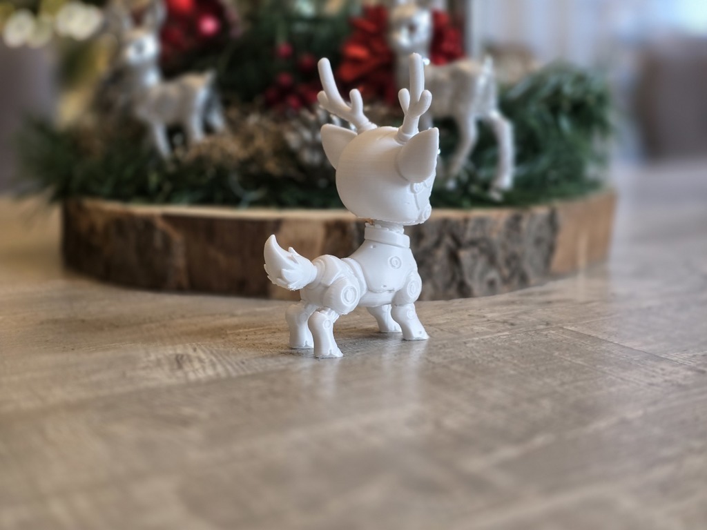 🤖 Robot deer Rudi・Free 3D File for ・Cults